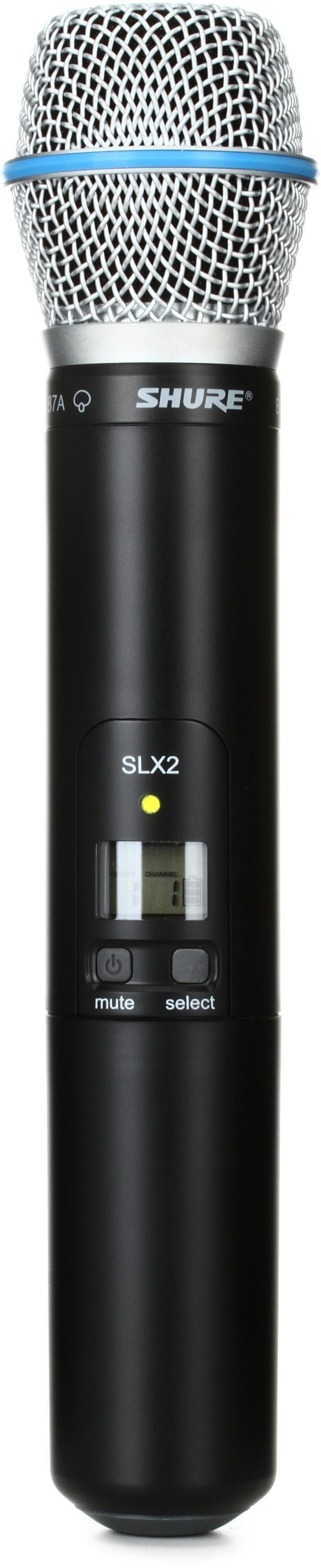 Shure SLX2/BETA87A Wireless Handheld Microphone Transmitter - G5 Band ...