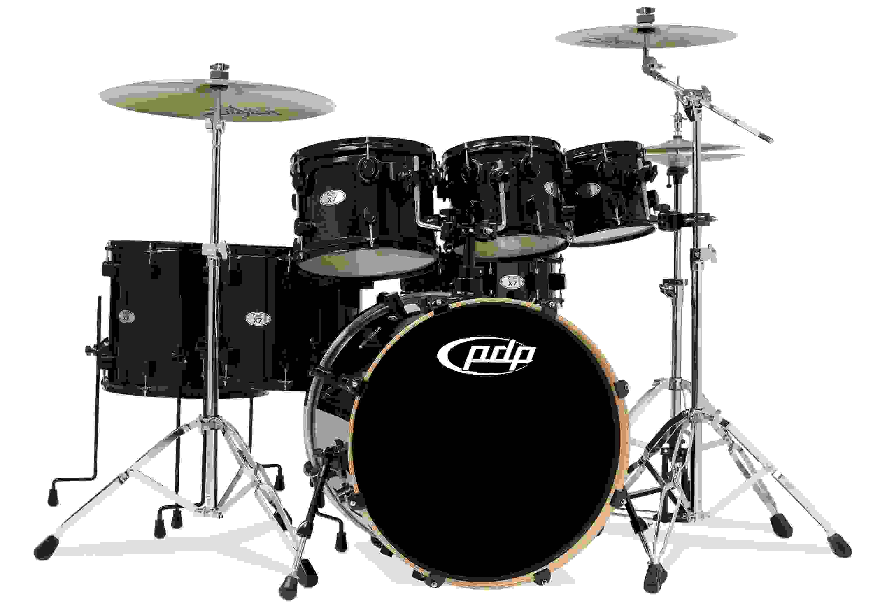 PDP X7 Series 7-Piece Shell Pack - Pearlescent Black | Sweetwater