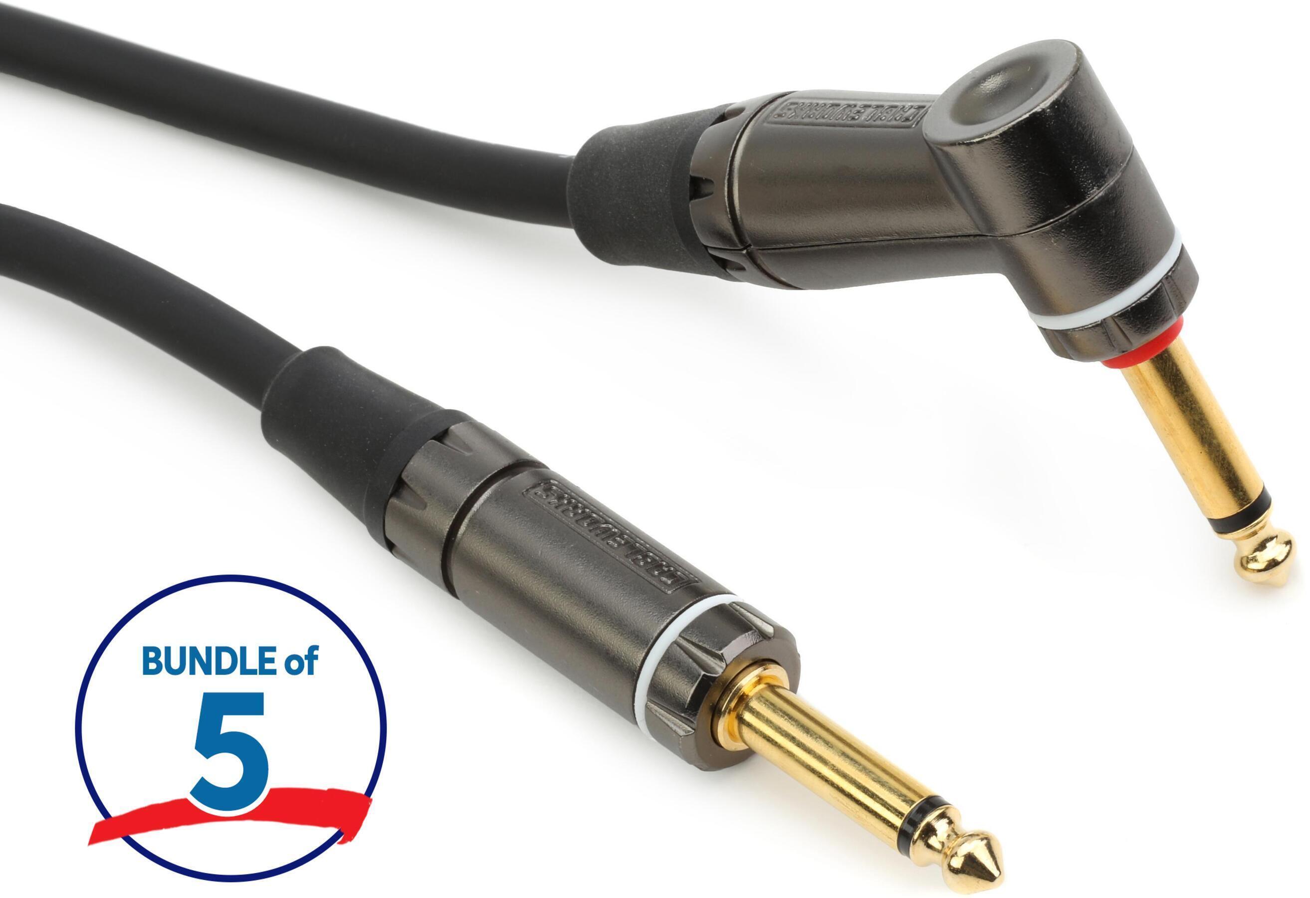 Gator Cableworks Headliner Series Quiet Instrument Cable (5 Pack) - 30 ...