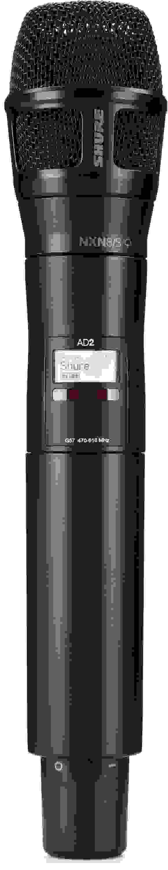 Shure AD2/N8S Wireless Handheld Microphone Transmitter - Black | Sweetwater