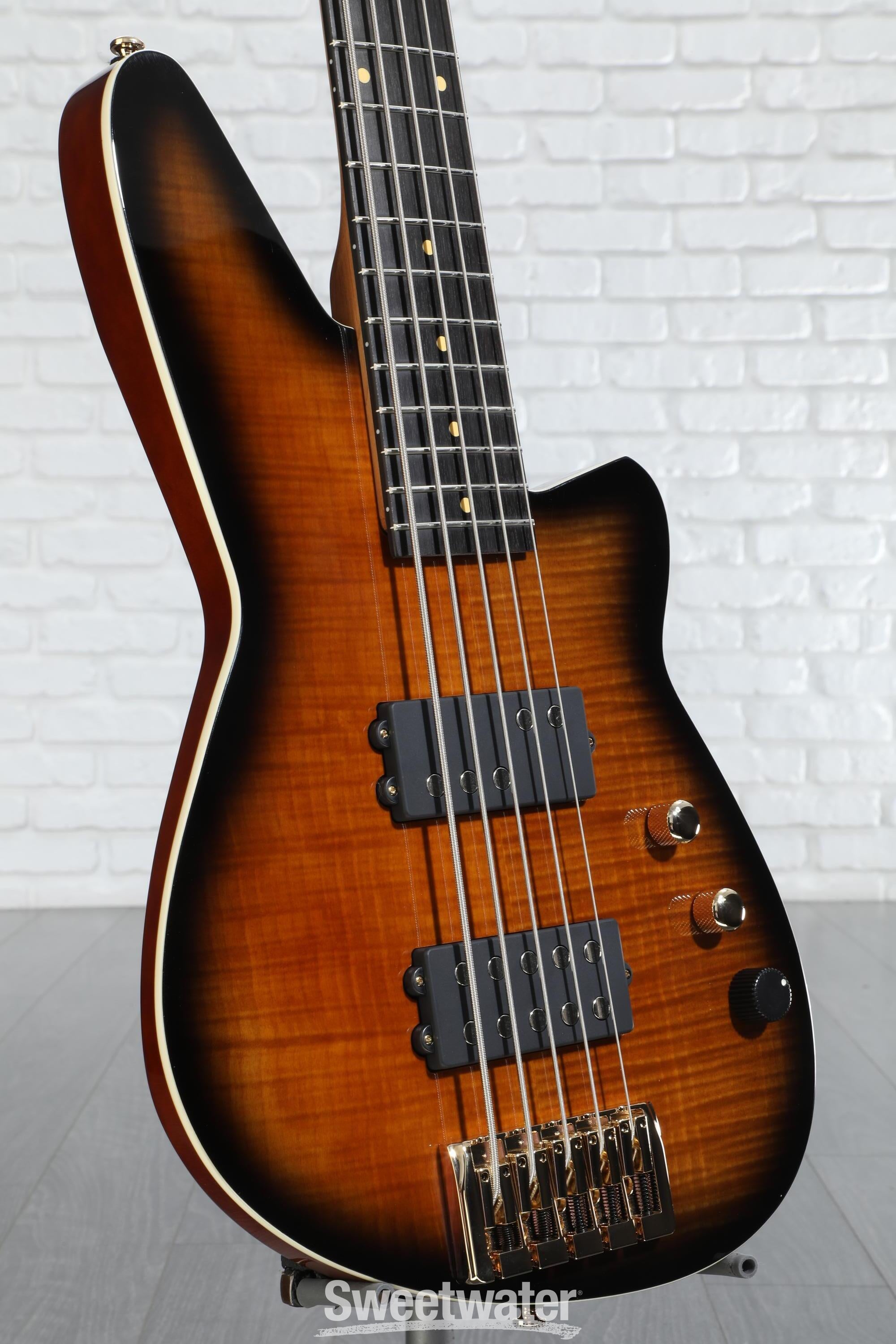 Reverend Mercalli 5 FM 5-string Bass Guitar - Coffee Burst | Sweetwater