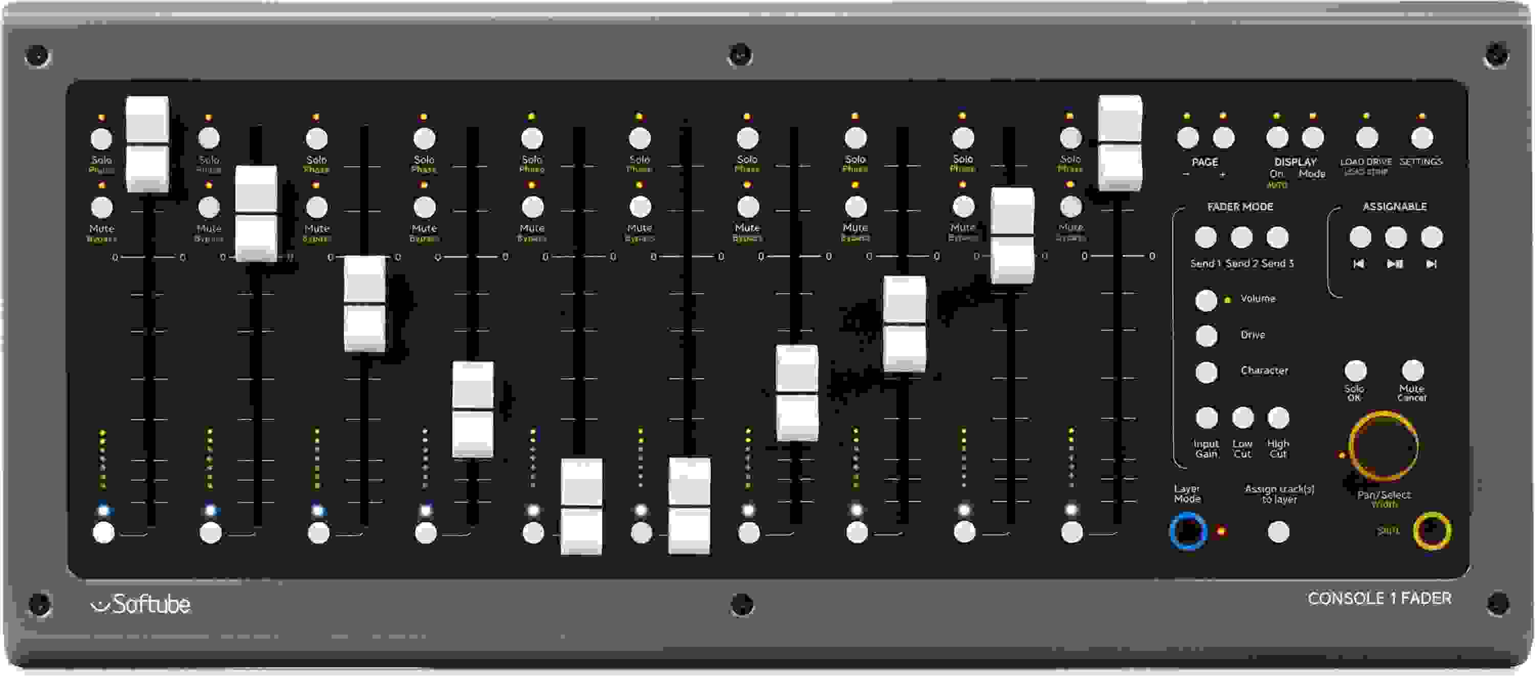 Softube Console 1 Fader 10-channel Fader Control Surface | Sweetwater