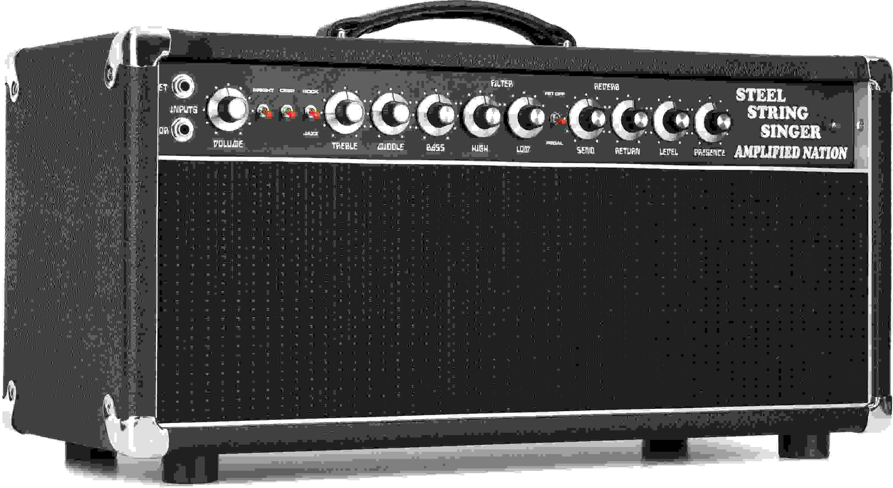 Amplified Nation Steel String Singer 100-watt Tube Head - Black Bronco ...