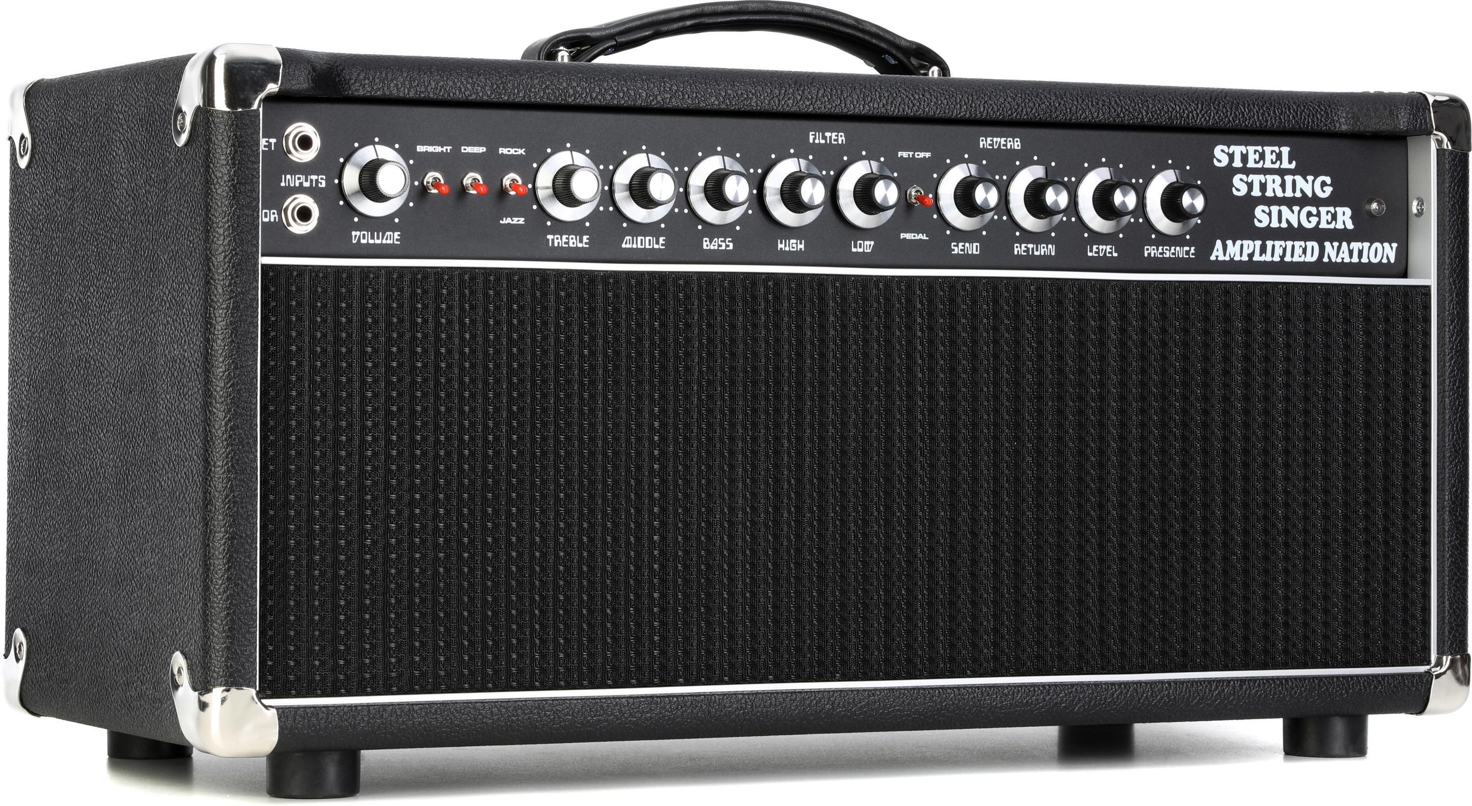 Amplified Nation Steel String Singer 100-watt Tube Head - Black Bronco ...