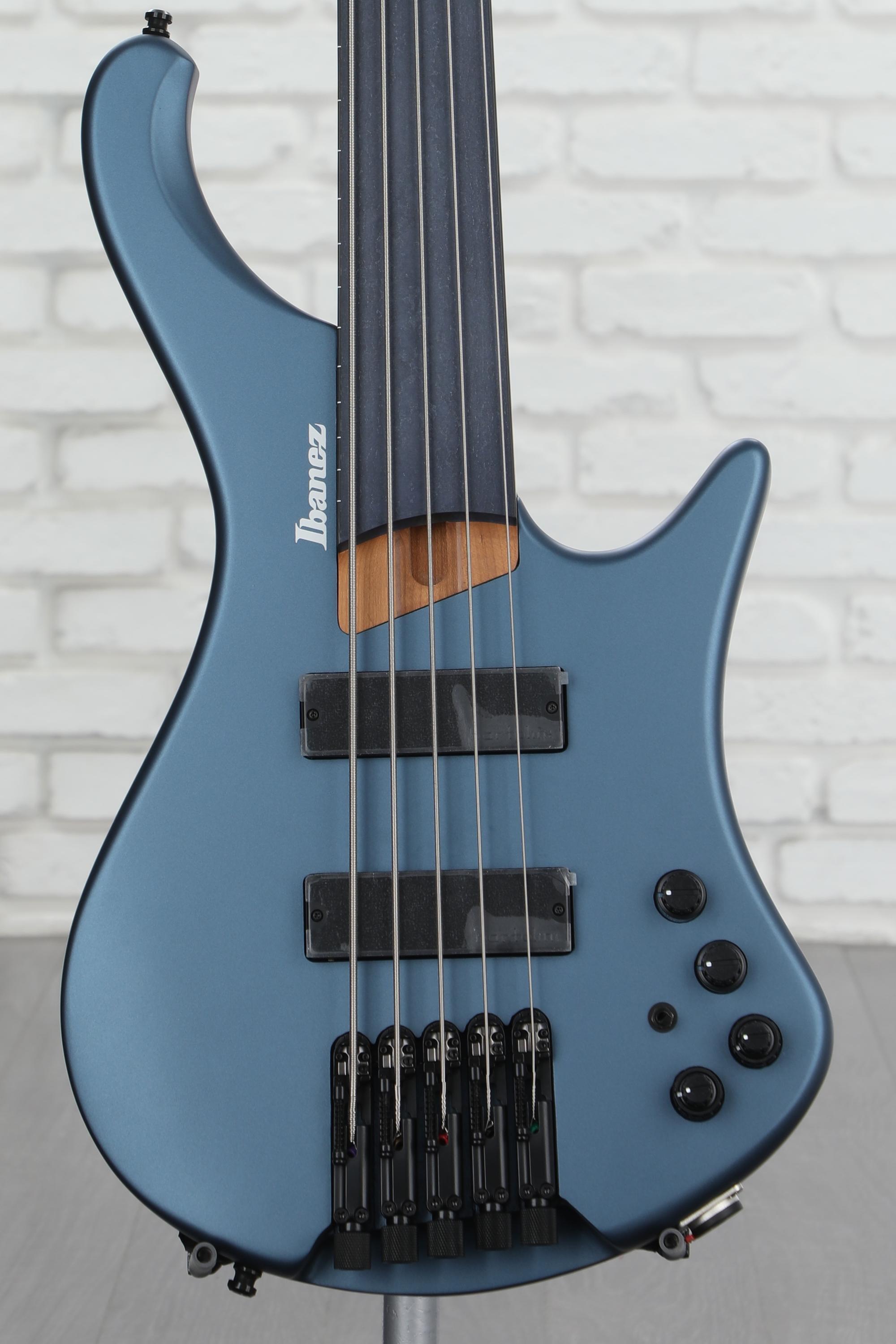 Ibanez Standard EHB1005F Fretless 5-string Bass Guitar - Arctic Ocean ...