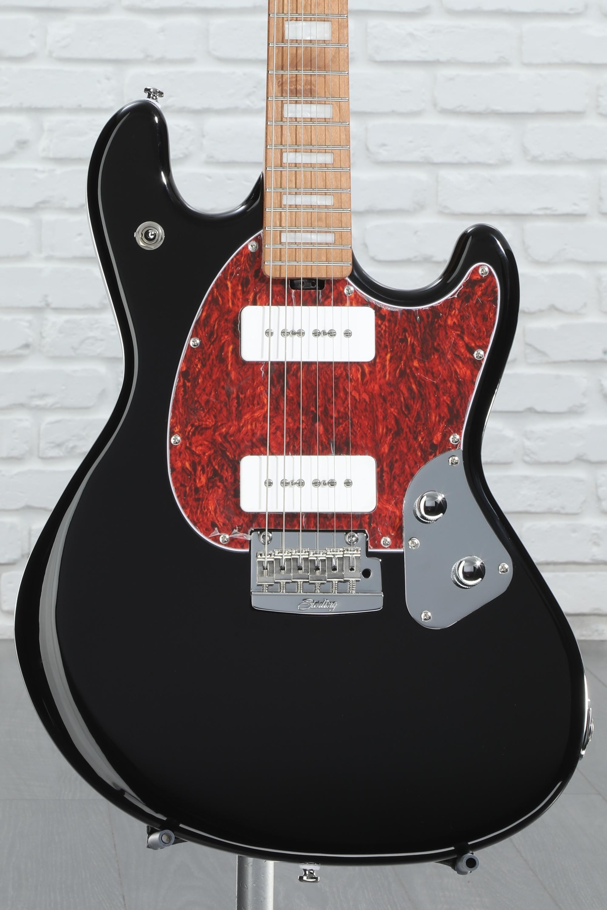 Sterling By Music Man StingRay Plus Electric Guitar - Black | Sweetwater