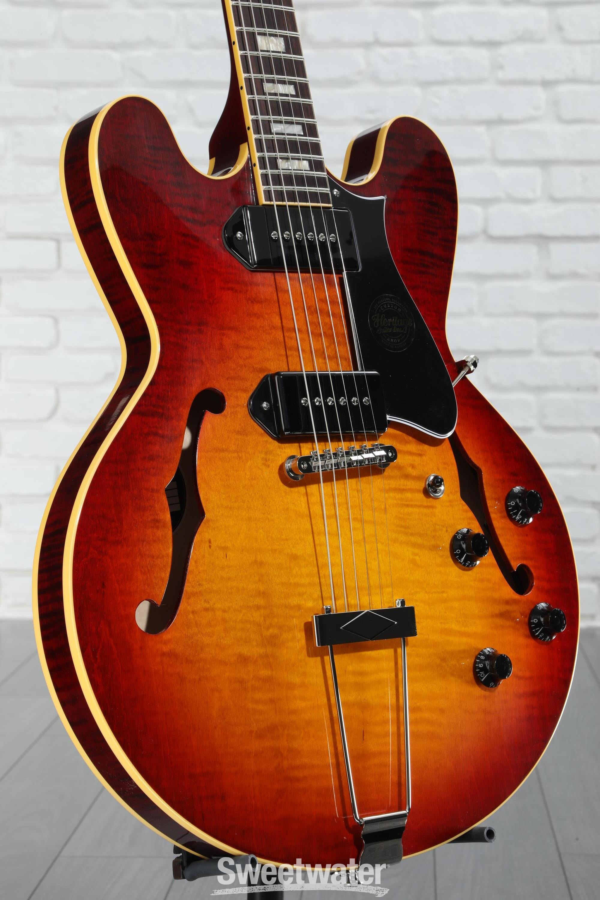 Heritage Custom Core H-530 Hollowbody Electric Guitar - Dark Cherry ...