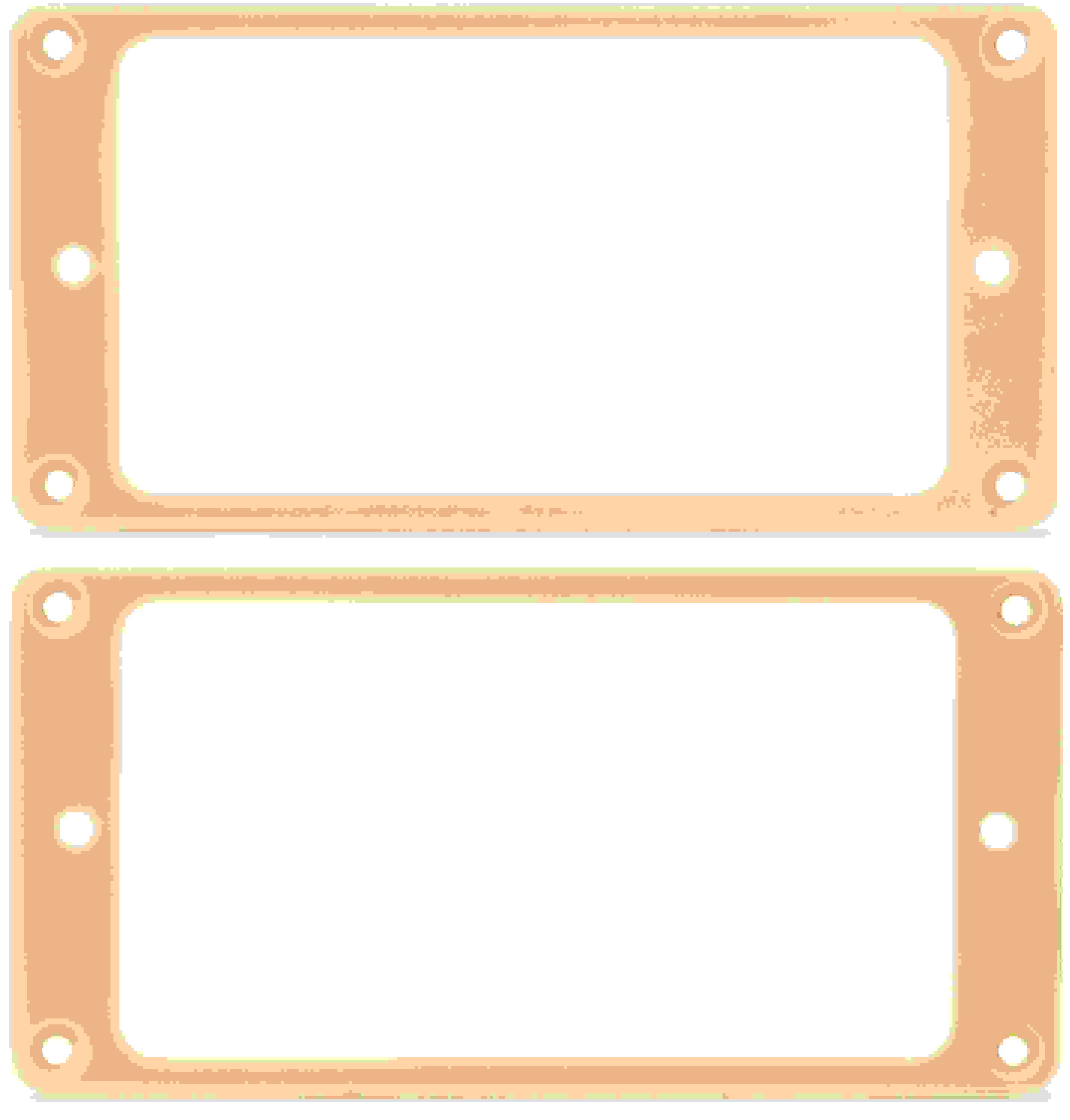 PRS Humbucker Pickup Rings - Cream - Straight | Sweetwater