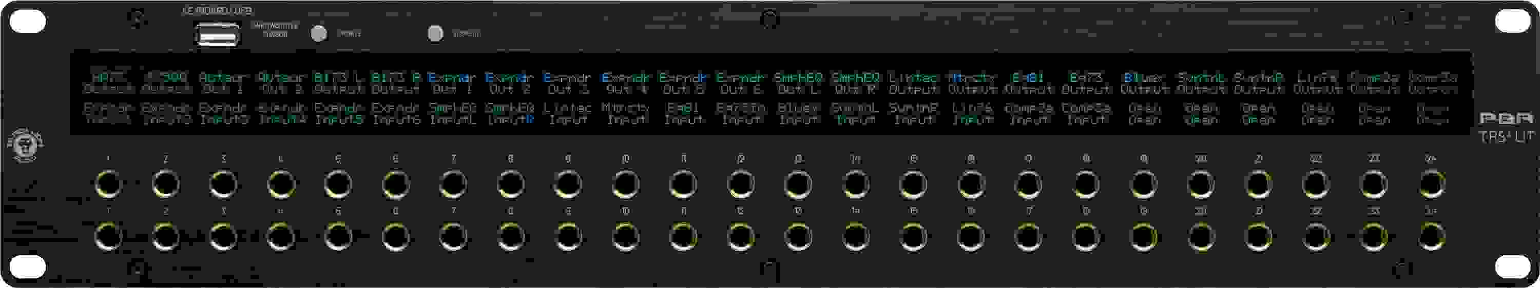 Black Lion Audio PBR TRS3 LIT 48-point Gold-plated TRS Patchbay | Sweetwater