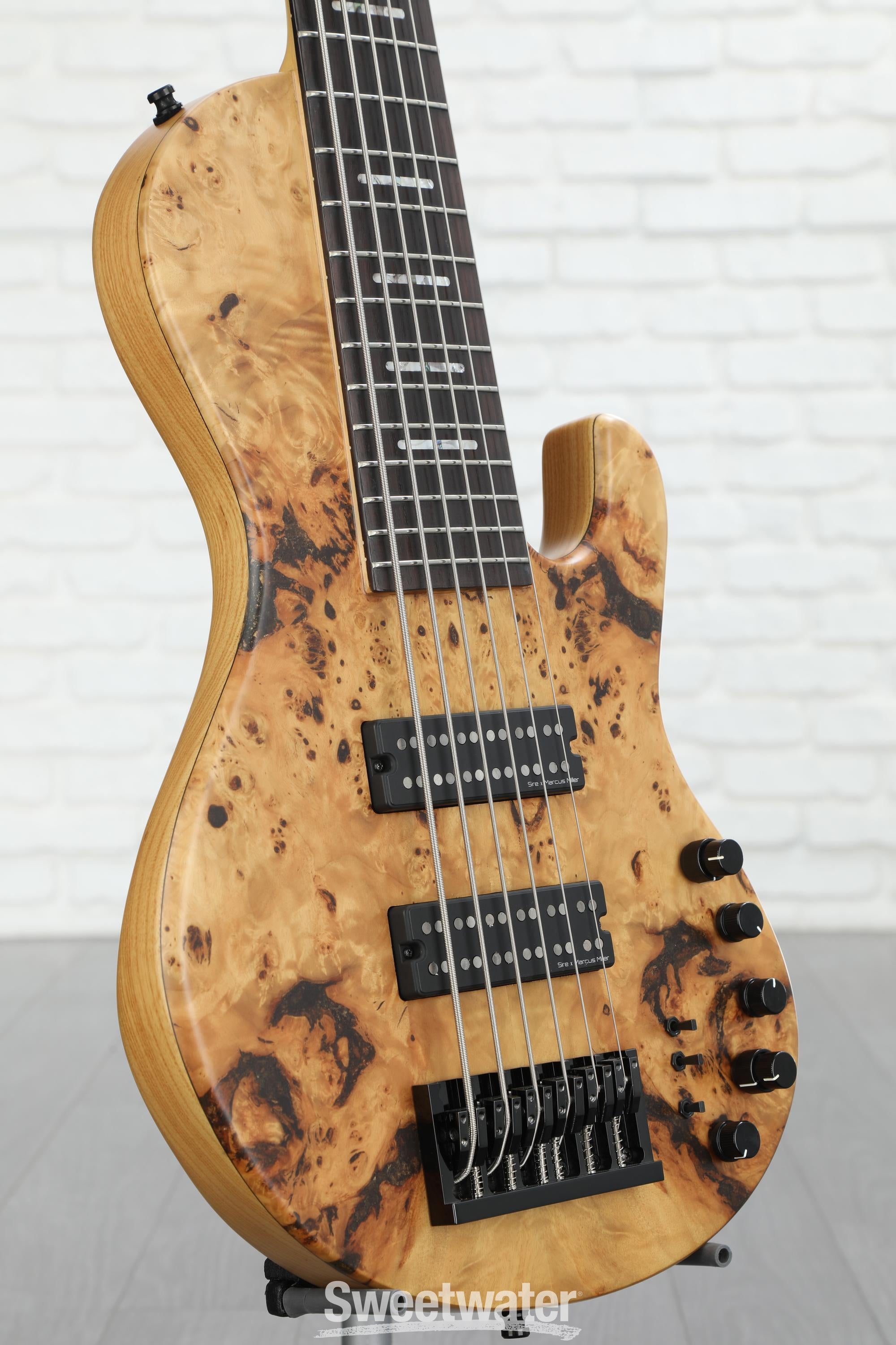 Sire Marcus Miller F10 6-string Bass Guitar - Natural Satin | Sweetwater