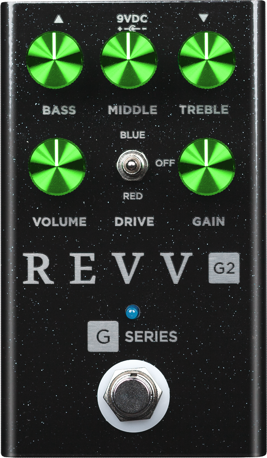 Revv G2 Green Channel Preamp/Overdrive/Distortion Pedal - Black ...