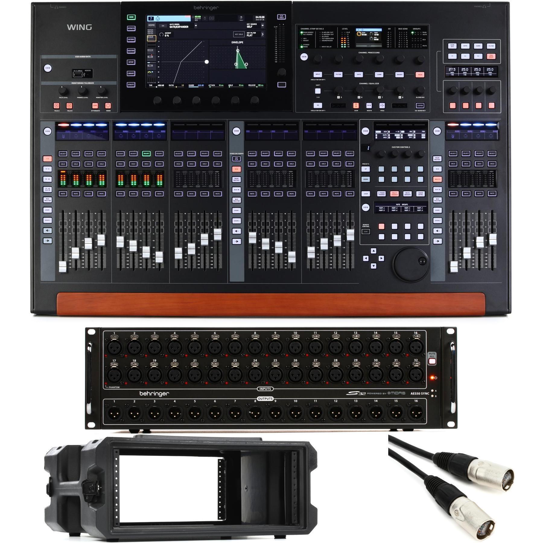 Behringer WING 48-channel Digital Mixer with S32 Digital Stage Box and ...