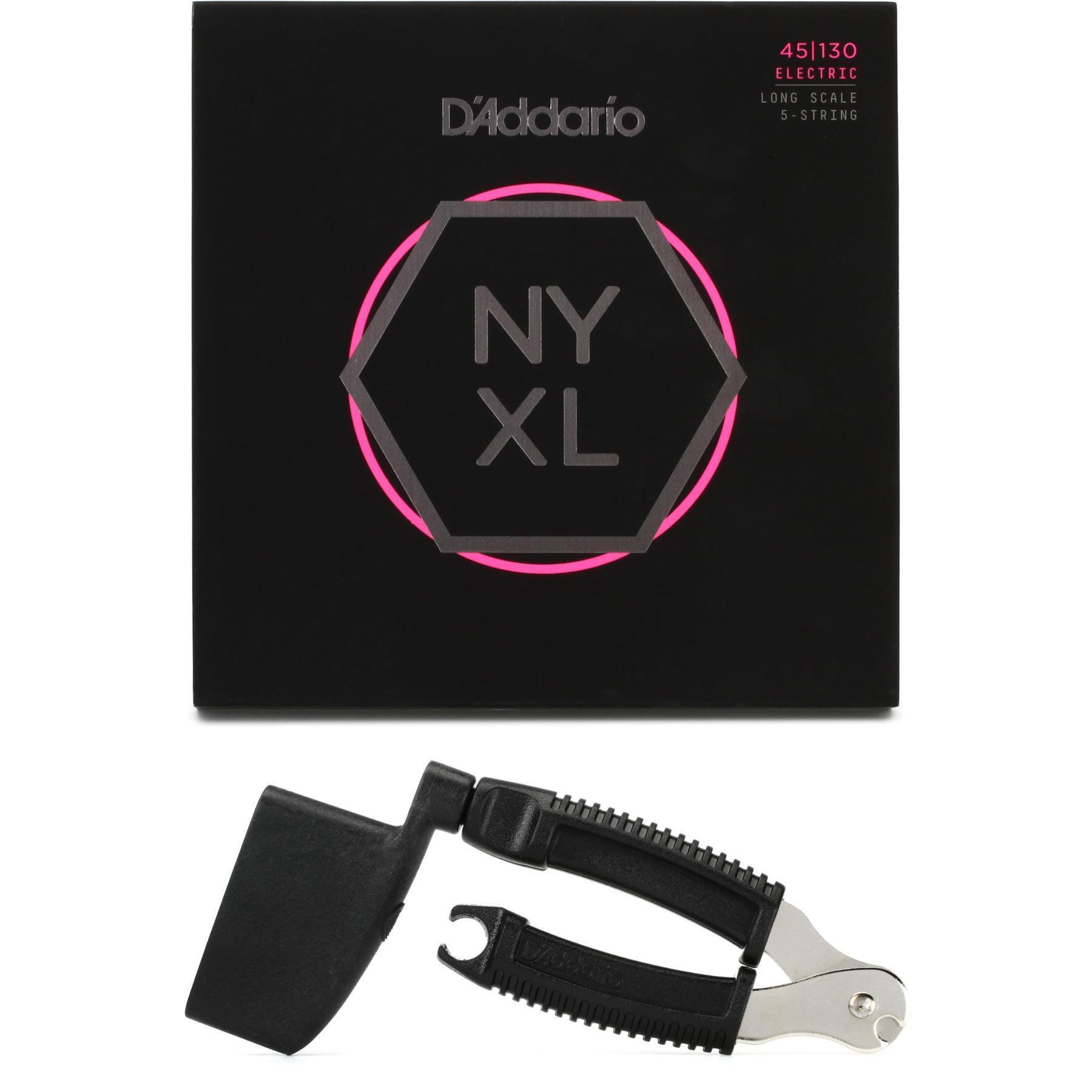 D'Addario NYXL45130 Nickel Wound Bass Guitar Strings - .045-.130 ...