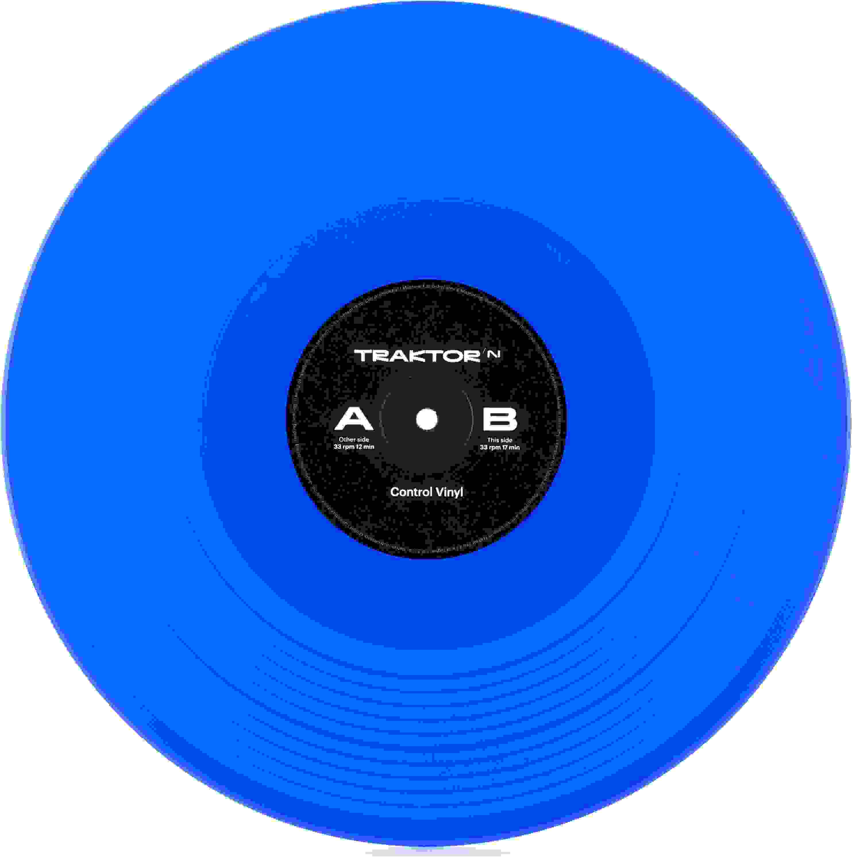Native Instruments Traktor Control Vinyl - Single Vinyl, Blue | Sweetwater