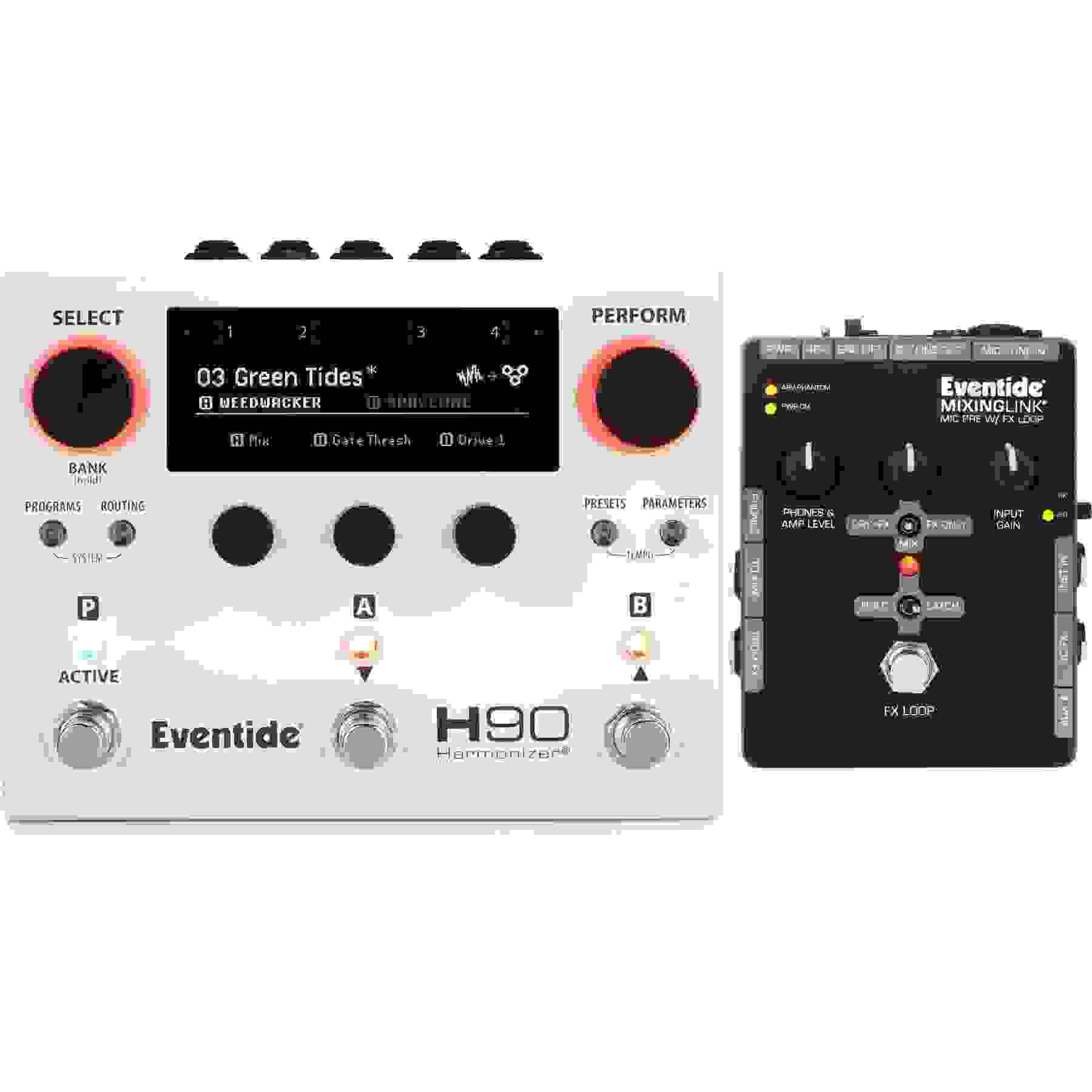 Eventide H90 Harmonizer Multi-effects Pedal and Mixing Link Mic Preamp ...