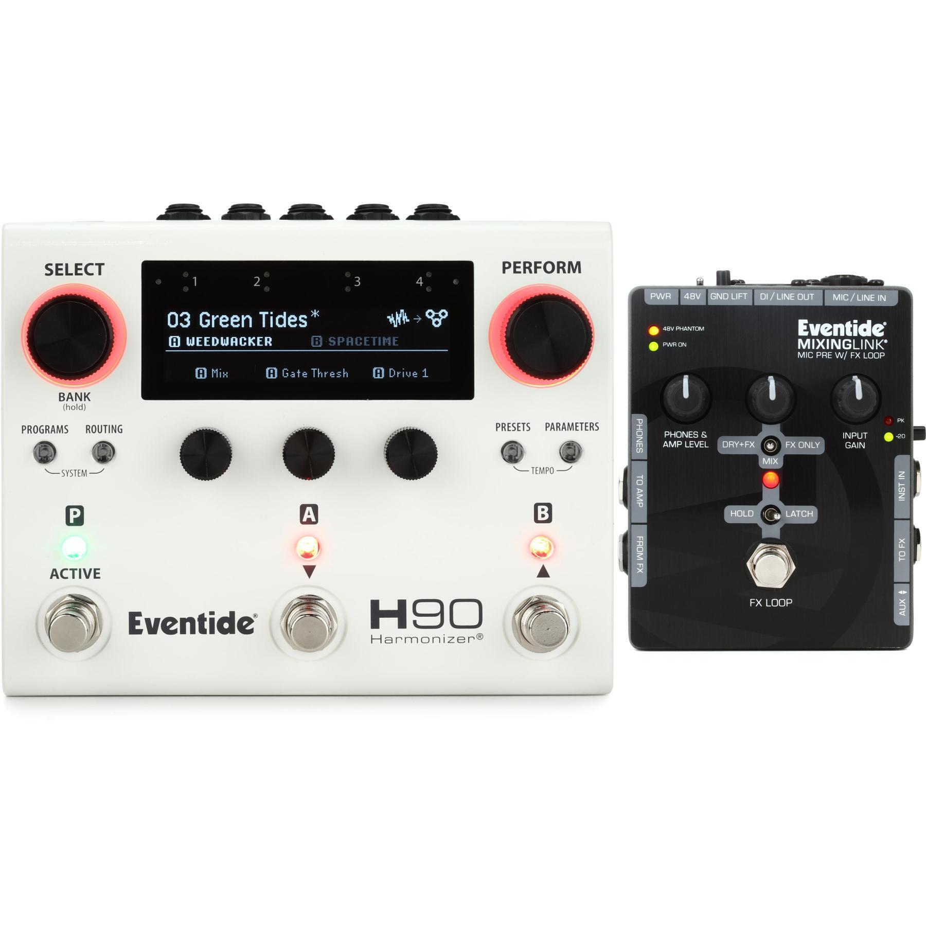 Eventide H90 Harmonizer Multi-effects Pedal and Mixing Link Mic Preamp ...