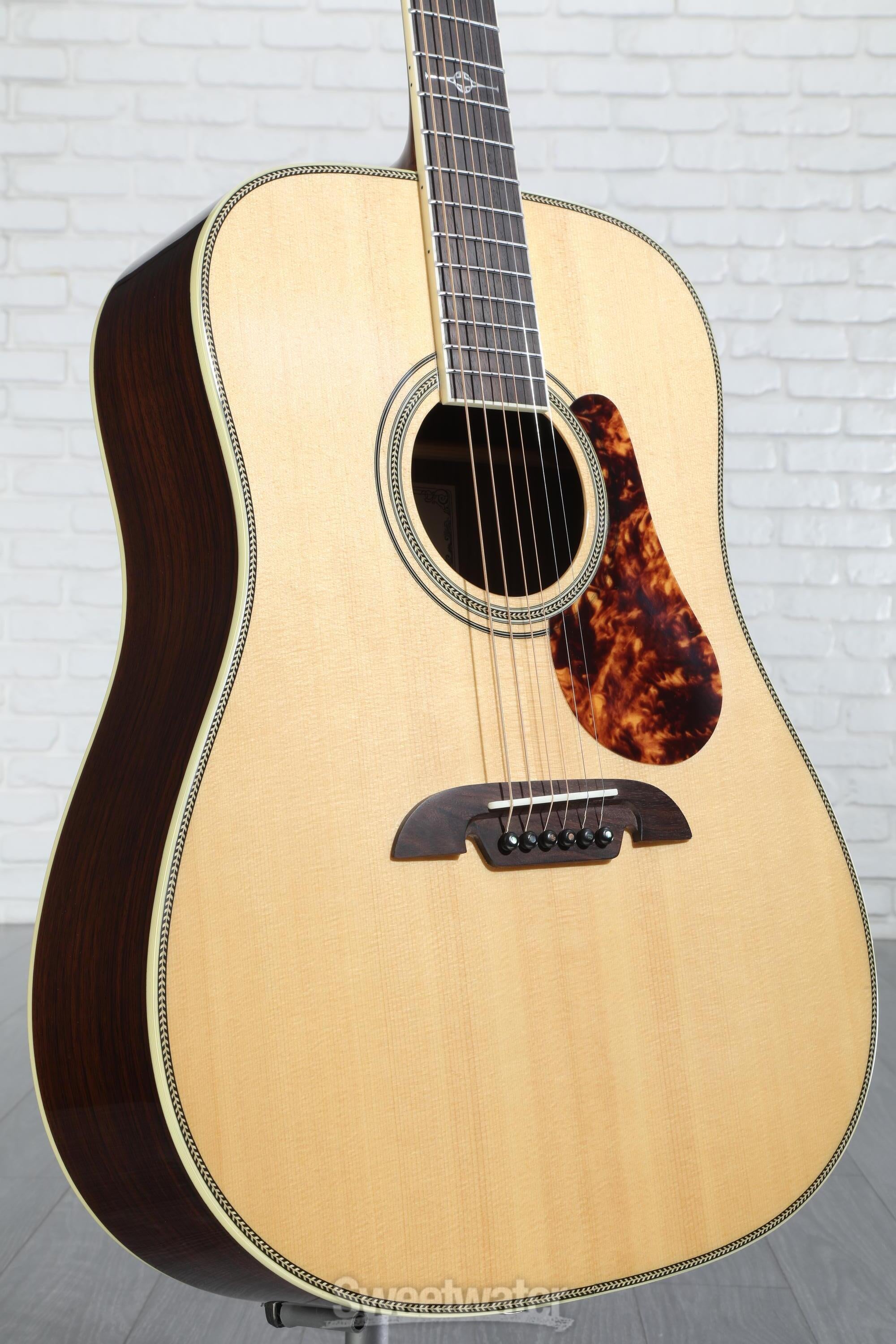 Alvarez MD70 Herringbone Masterworks Series Acoustic Guitar - Natural ...
