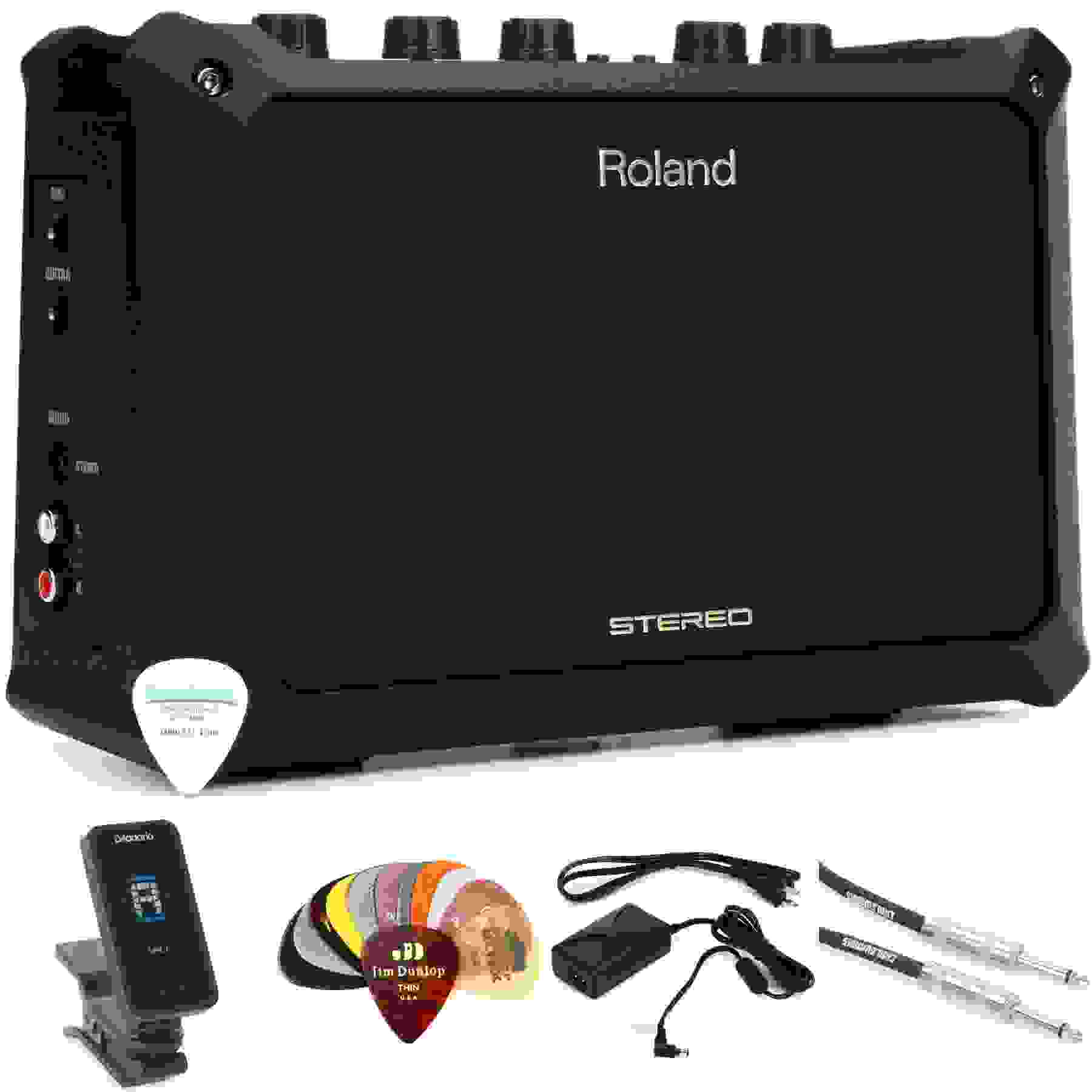 Roland MOBILE Cube AC 5-watt 2x4" Acoustic Combo Amp Essentials Bundle ...
