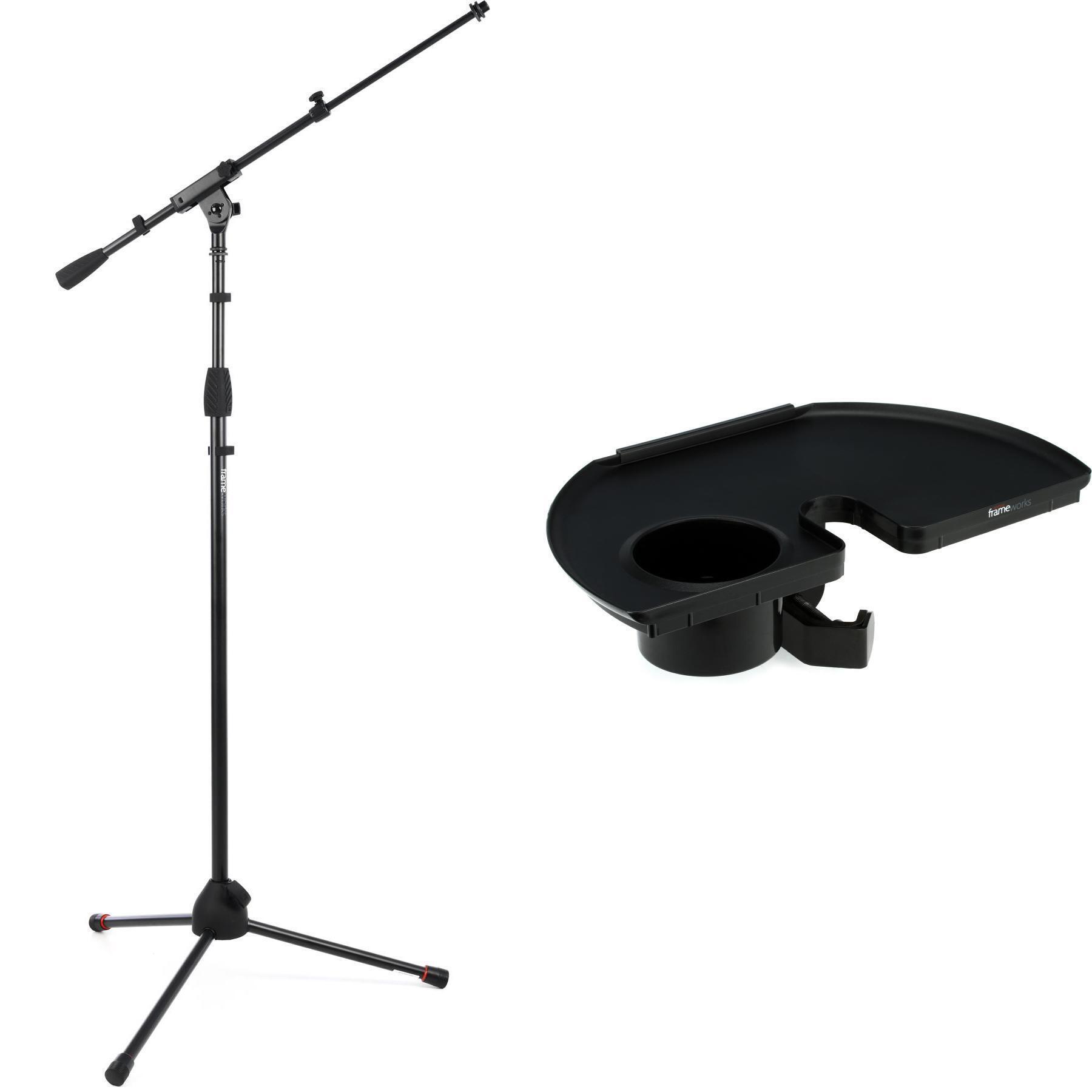Gator Frameworks GFW-MIC-2020 Tripod Mic Stand and Accessory Tray ...