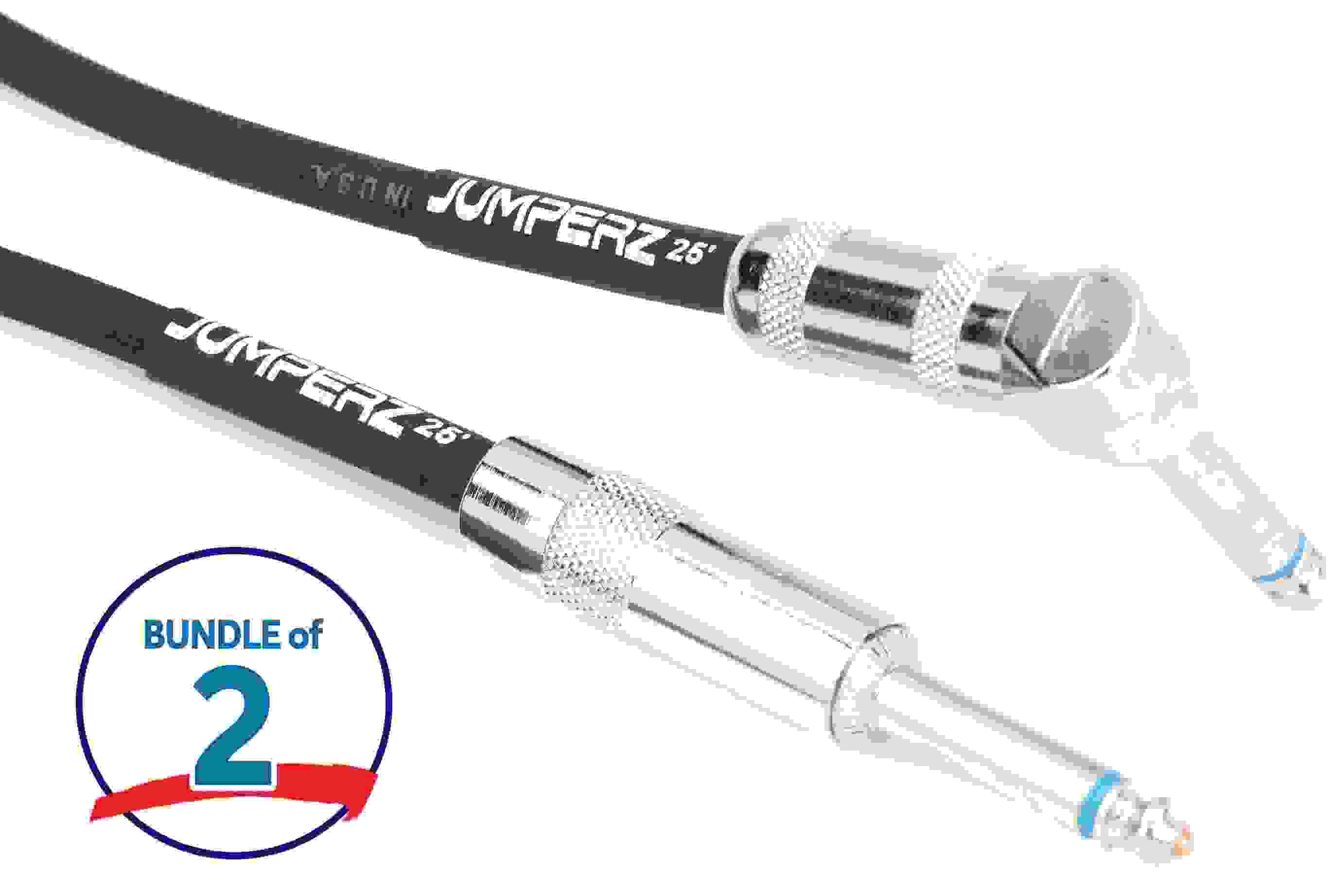 JUMPERZ Blue Line Instrument Patch Cable (2 Pack) - 25 feet | Sweetwater