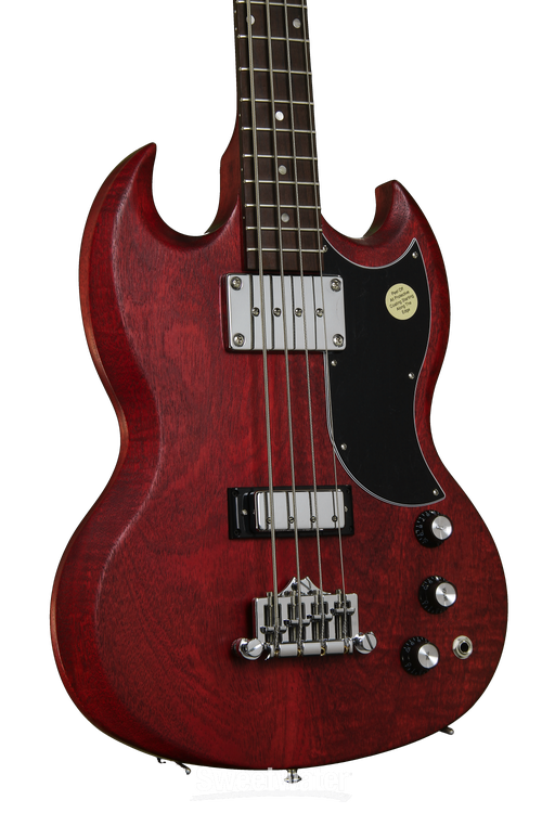 Gibson SG Bass Faded - Worn Cherry | Sweetwater Gibson SG Bass Faded - Worn Cherry | Sweetwater