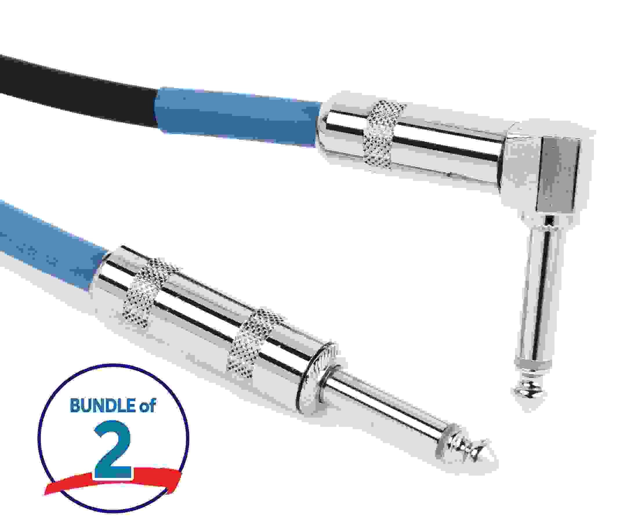 Pro Co EGL-06 Excellines Straight to Right Angle Patch Cable (2-Pack ...