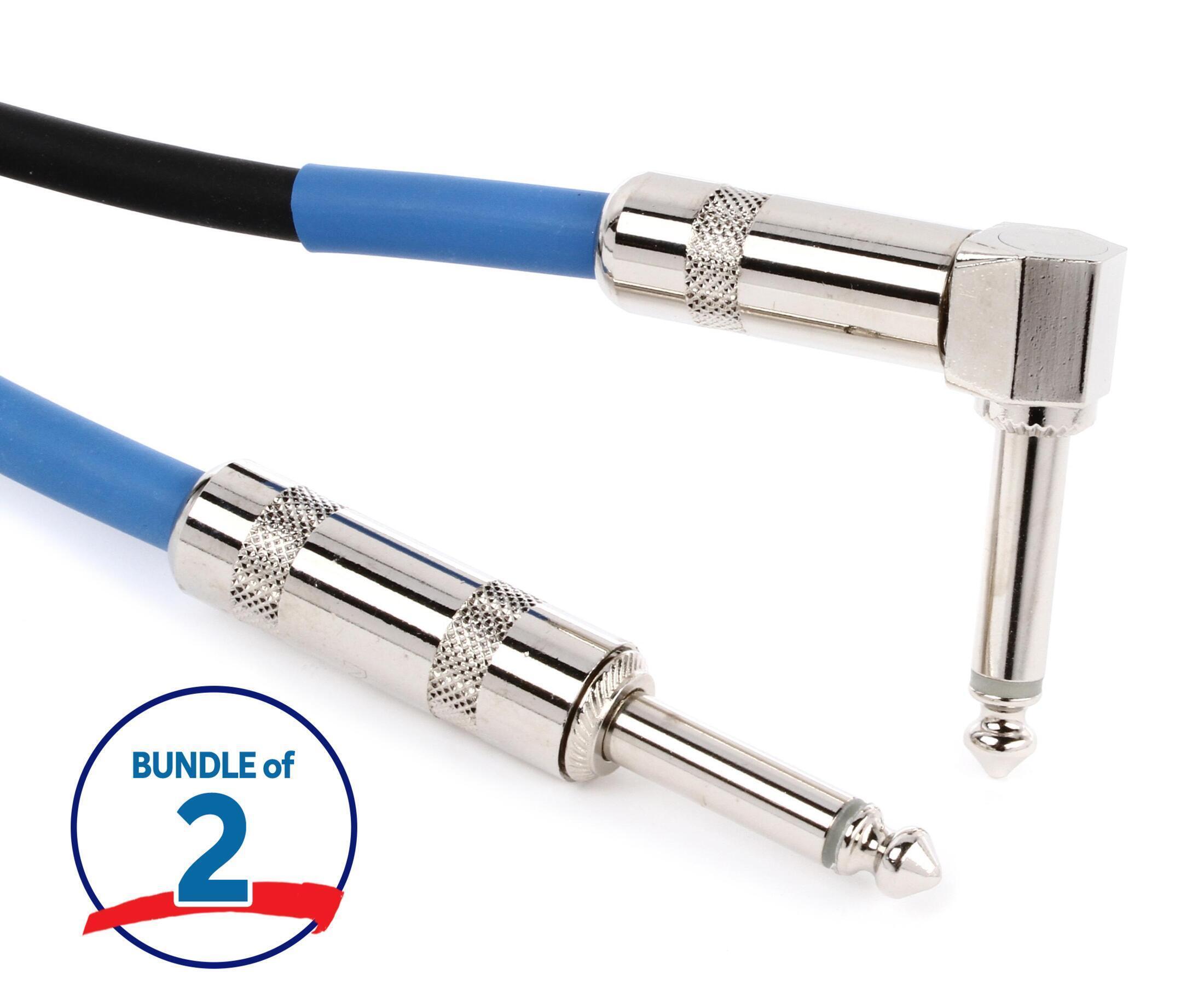Pro Co EGL-06 Excellines Straight to Right Angle Patch Cable (2-Pack ...