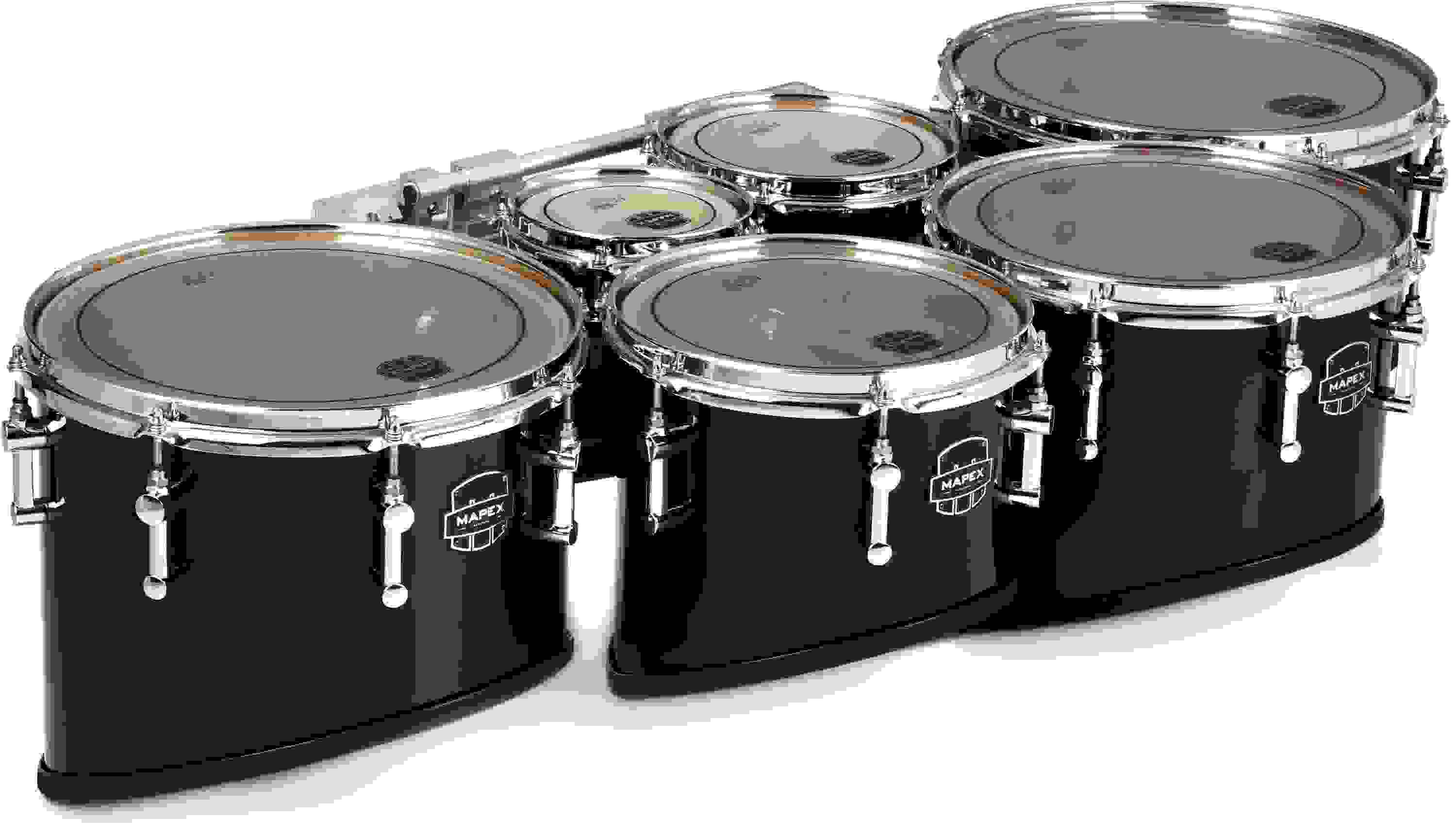 Mapex Quantum Mark II Classic Cut Marching Tenor Drum Sextet - 6/8/10 ...