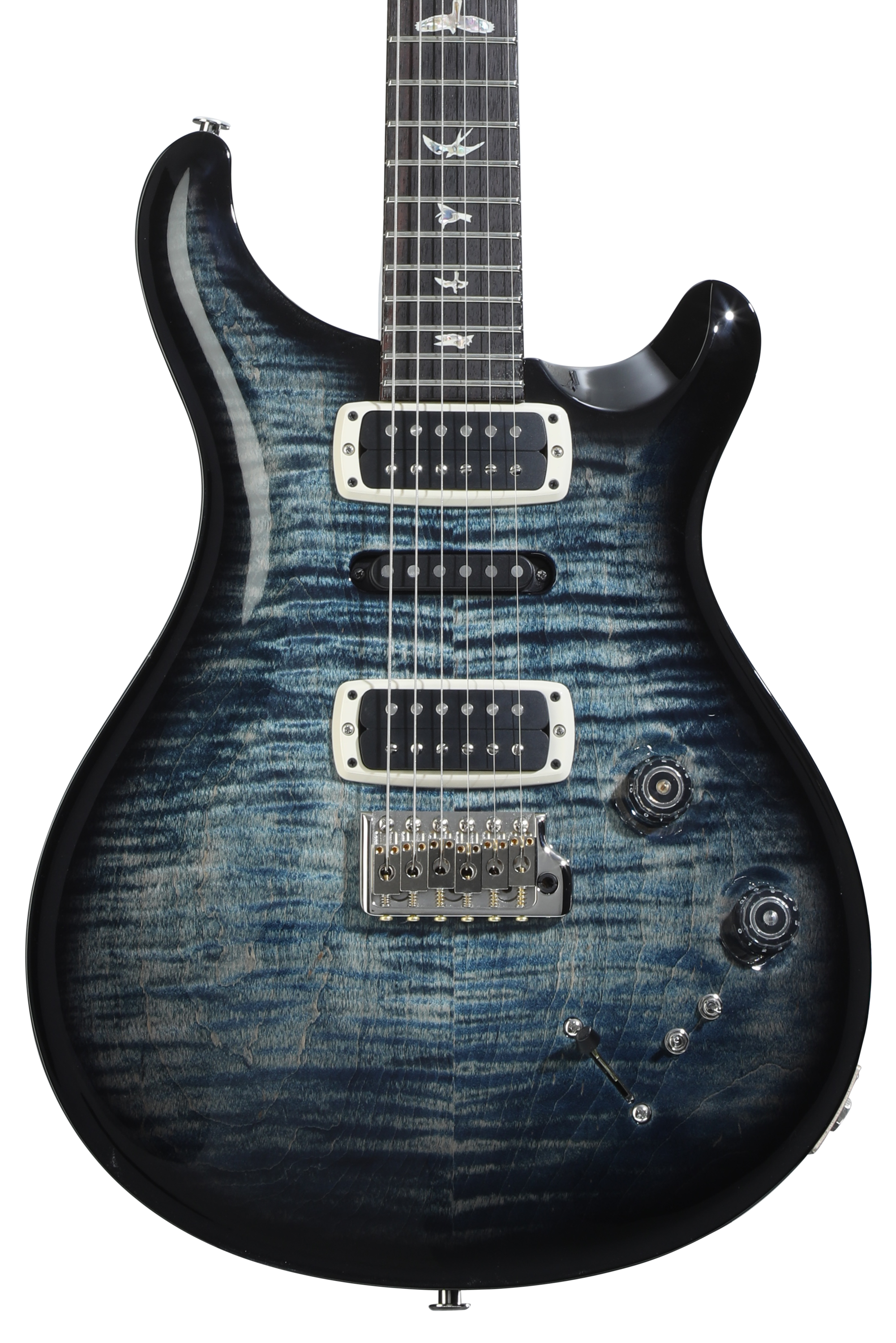 PRS Modern Eagle V Electric Guitar - Faded Blue Jean Wrap Smokeburst ...