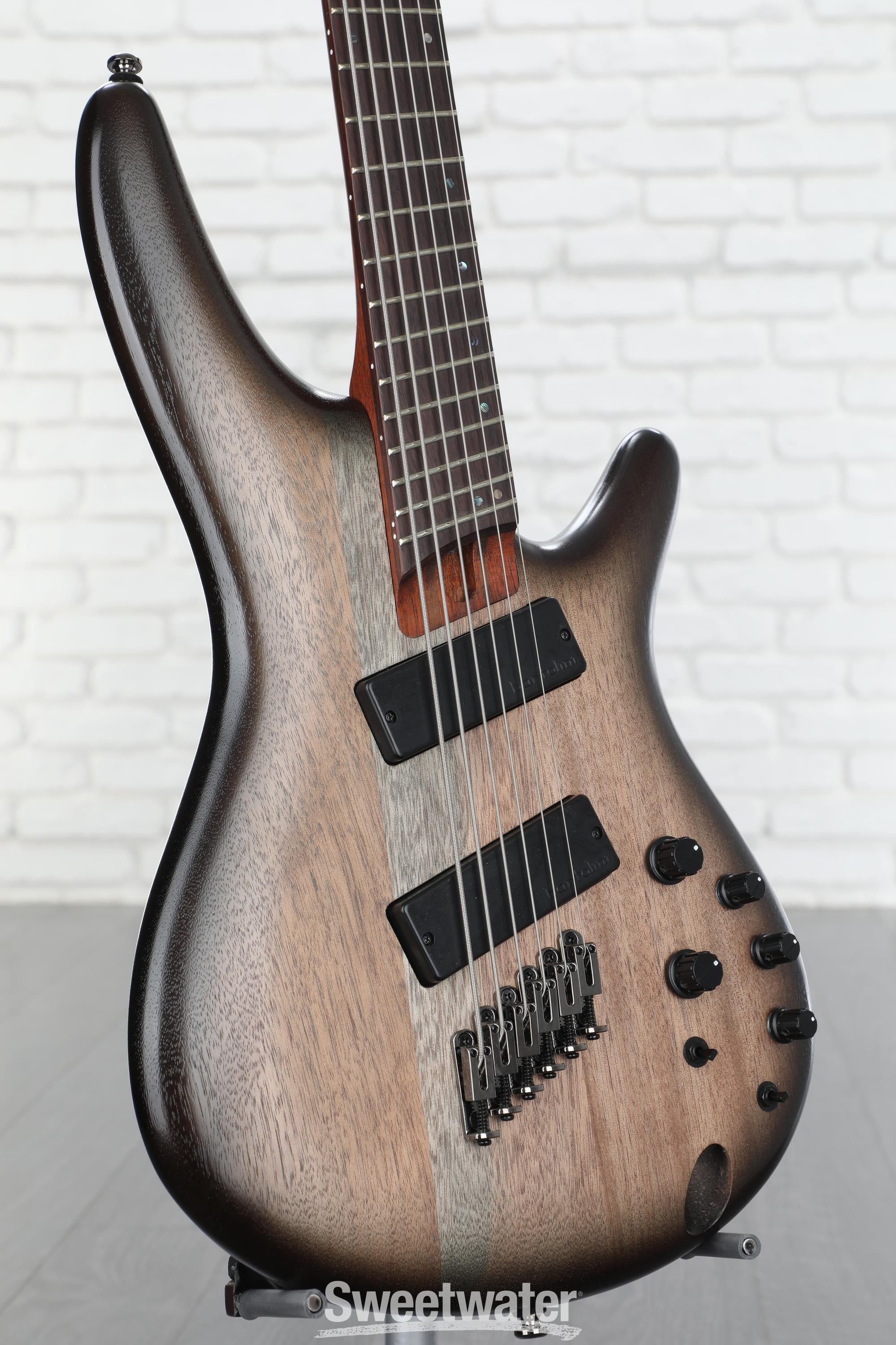 Ibanez Bass Workshop SRC6MS 6-string Multi-Scale Bass Guitar - Black ...