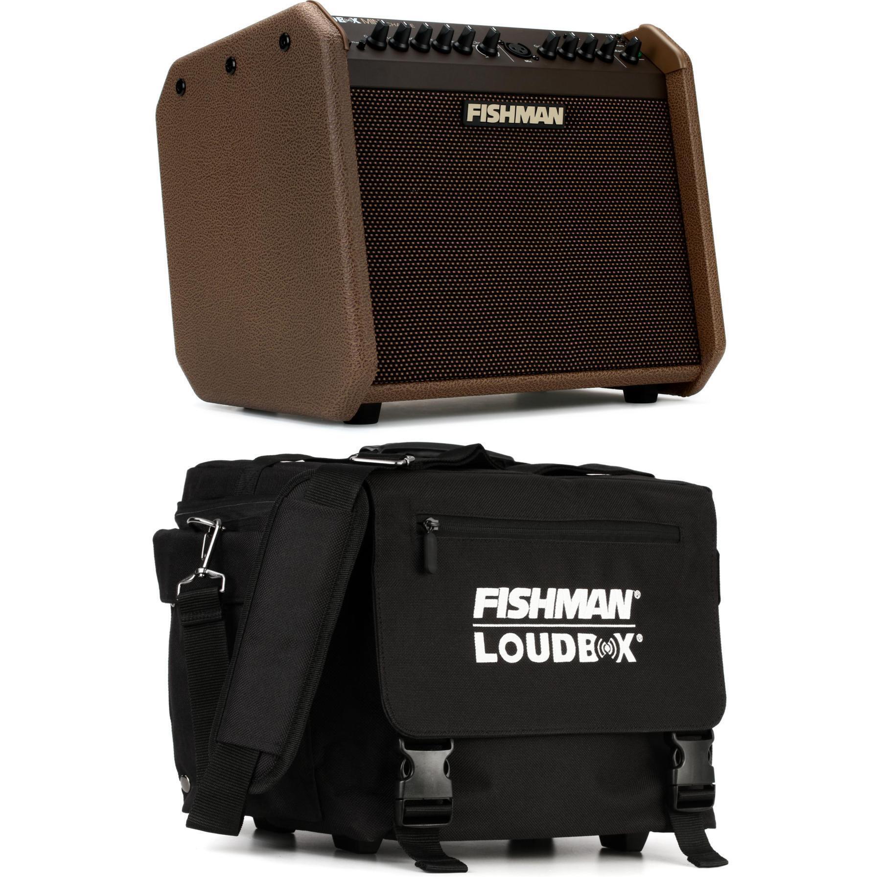 Fishman Loudbox Mini Charge 60-watt 1x6.5" Battery Powered Acoustic Combo Amp and Deluxe Carry ...