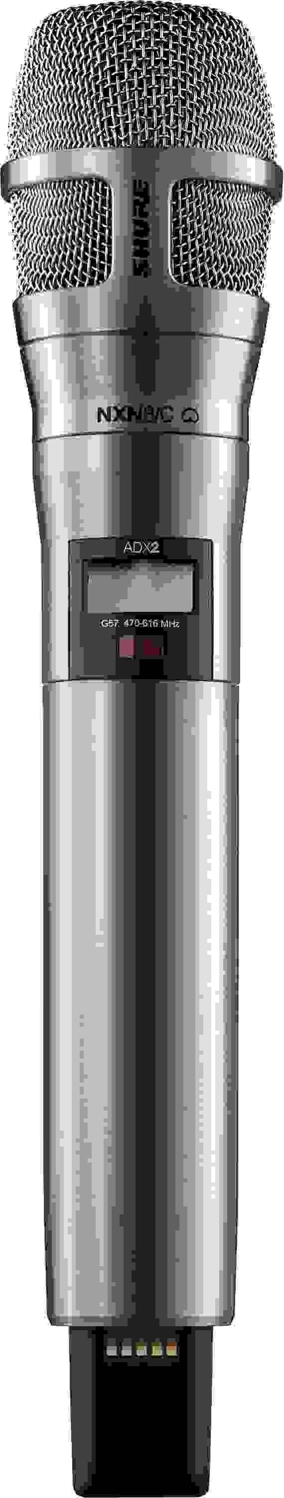 Shure ADX2/Nexadyne Wireless Handheld Microphone Transmitter - Nickel ...