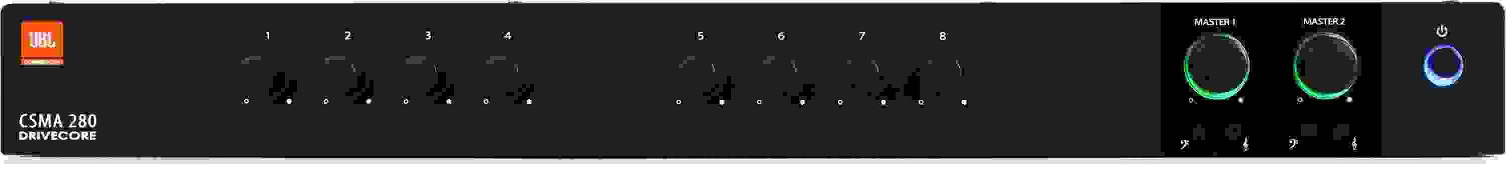 JBL CSMA 280 80W 8-channel Mixer-Amplifier | Sweetwater