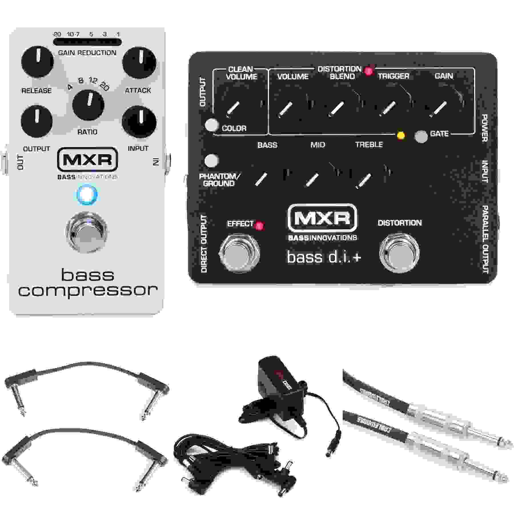 MXR M80 Bass D.I. + Distortion and M87 Bass Compressor Pedal Pack ...