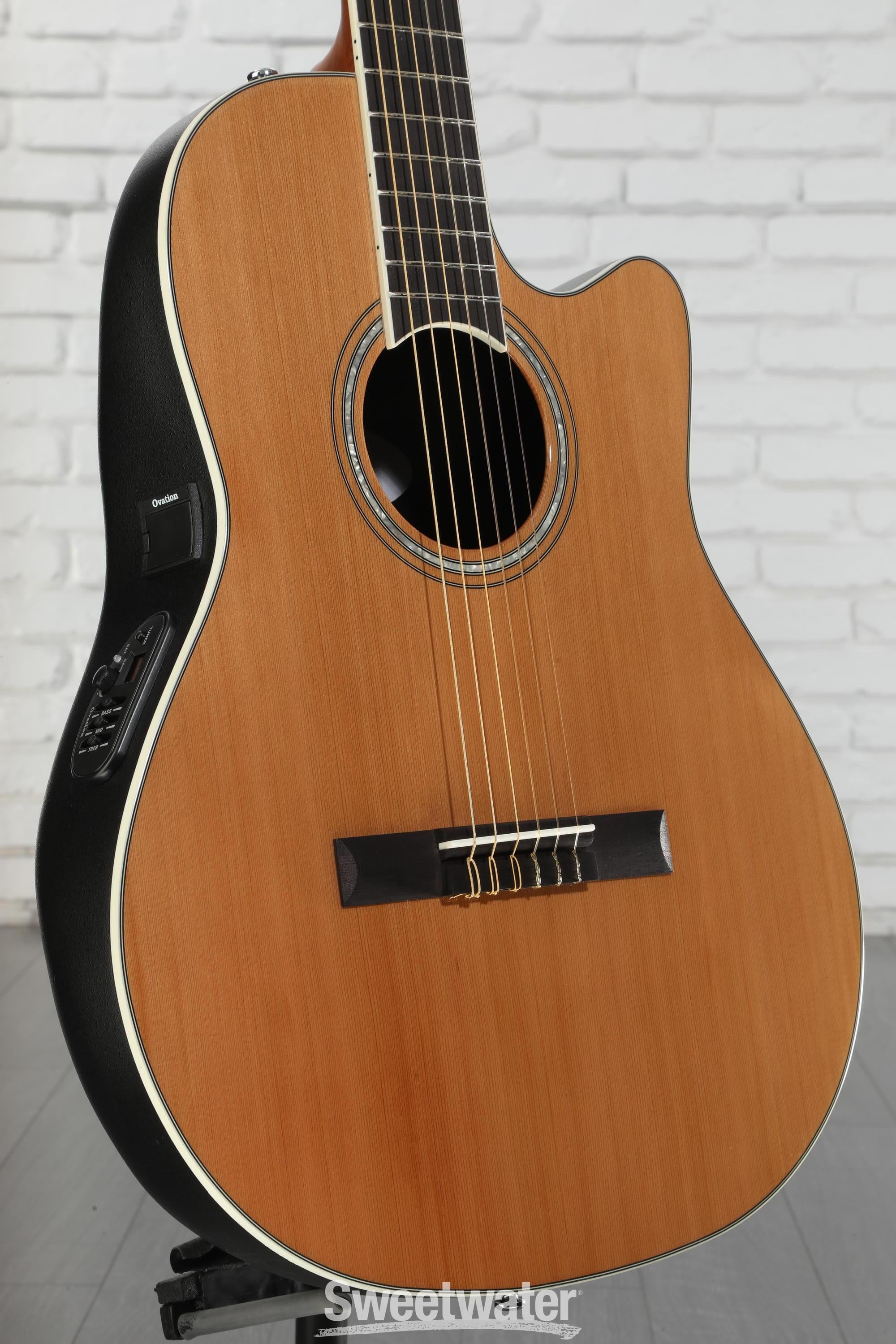 Ovation Celebrity Standard CS24C-4 CS Mid-depth Classical Acoustic ...