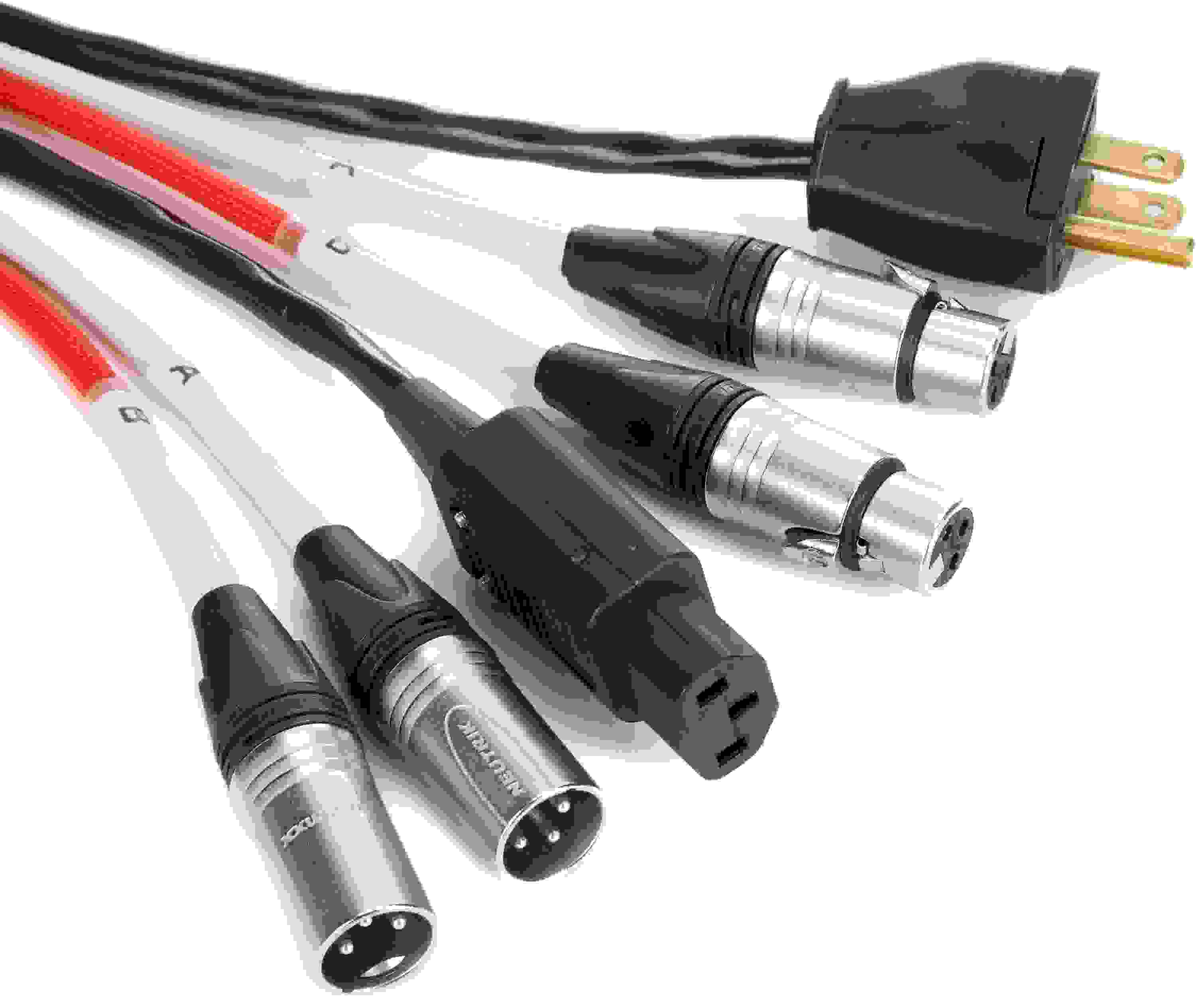 Pro Co Siamese Twin EC2 Dual XLR Audio + Edison to IEC Power Cable - 25 ...