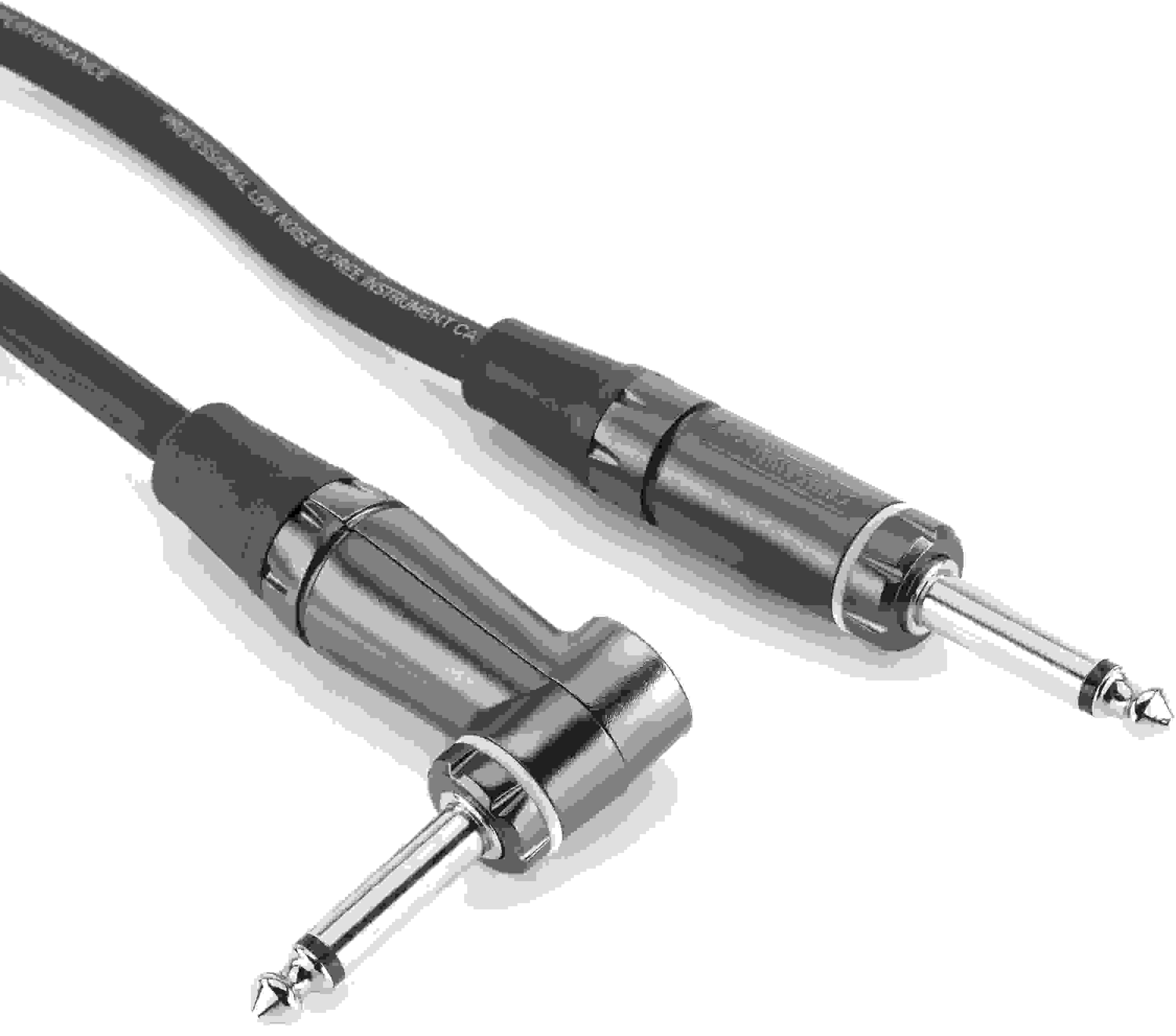 Gator Cableworks Composer Series 1/4-inch TS Male Straight to Right-angle Instrument Cable - 20 ...