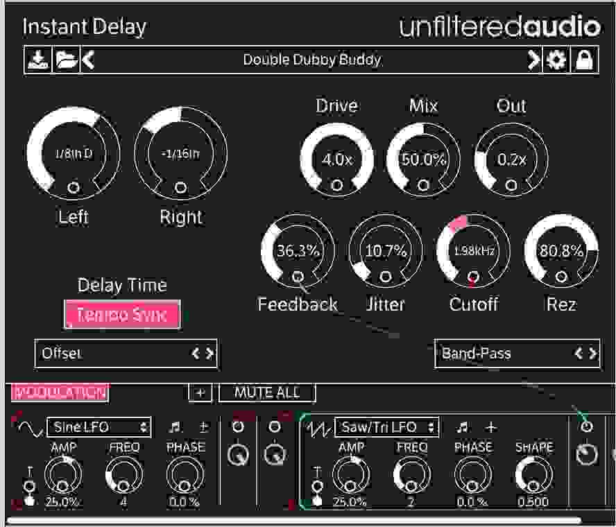 Unfiltered Audio Instant Delay Plug-in | Sweetwater