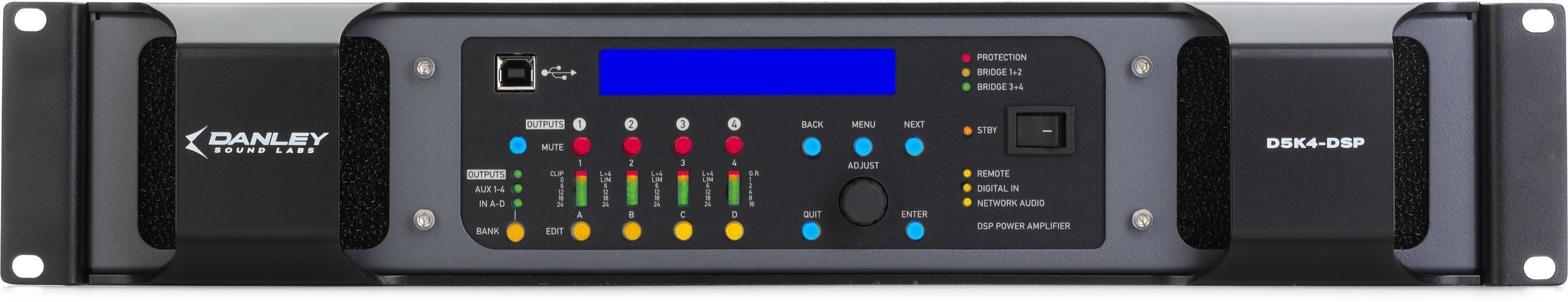 Danley Sound Labs D5K4-DSP 2,000-watt 4-channel Power Amplifier ...