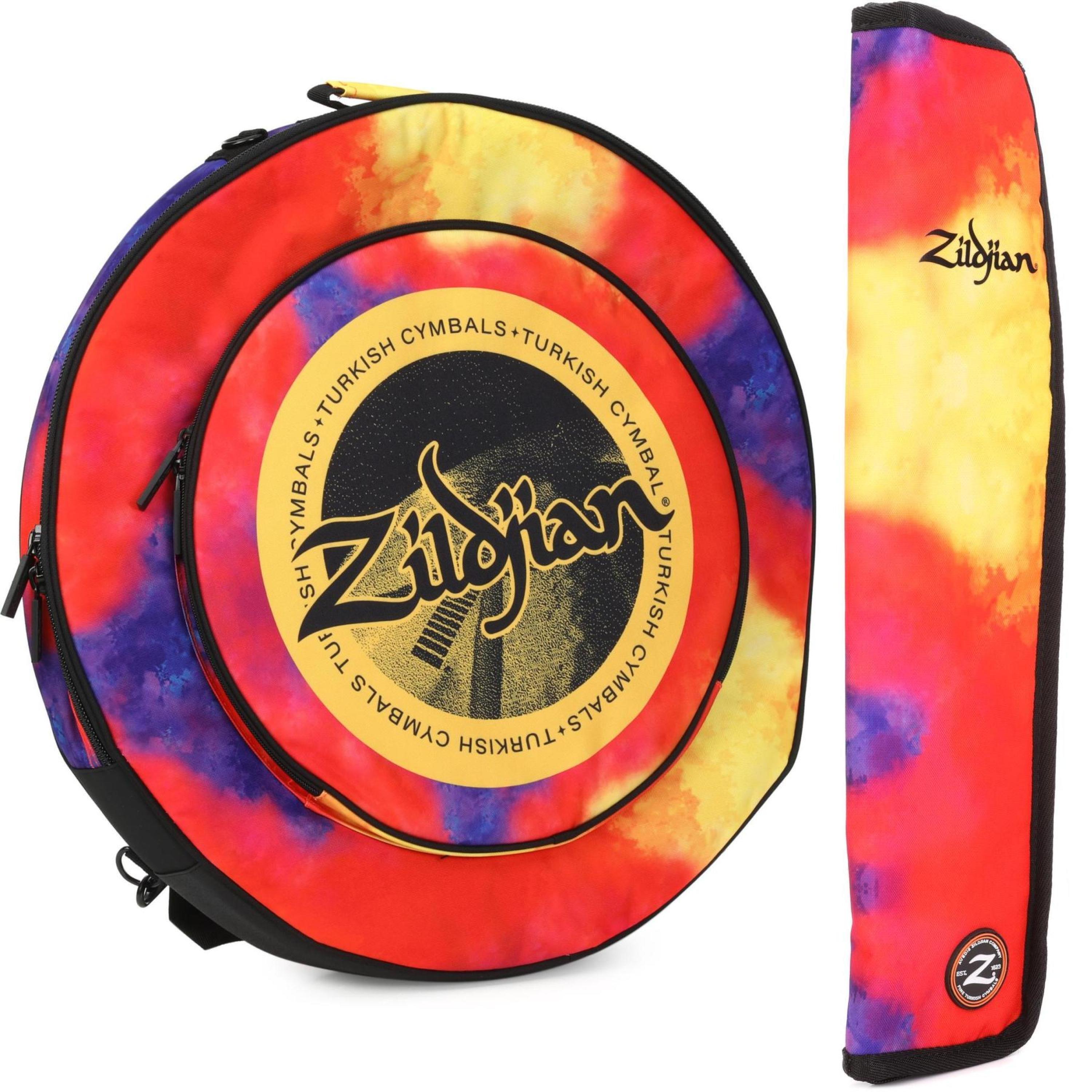 Zildjian Student Cymbal Backpack, and Mini Stick Bag - Orange Burst ...