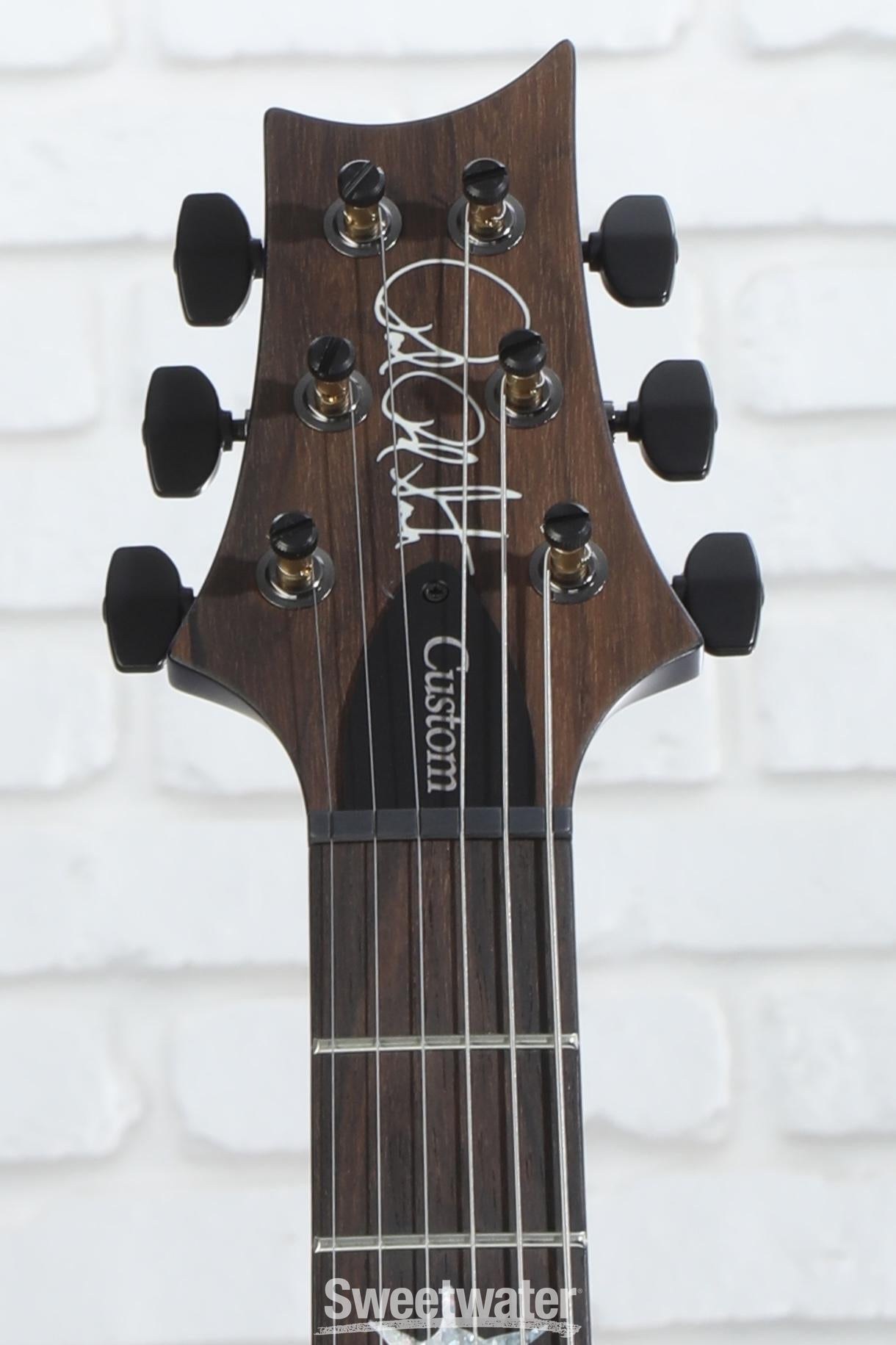 PRS Wood Library Custom 24 Left-handed Electric Guitar - Charcoal Blue ...