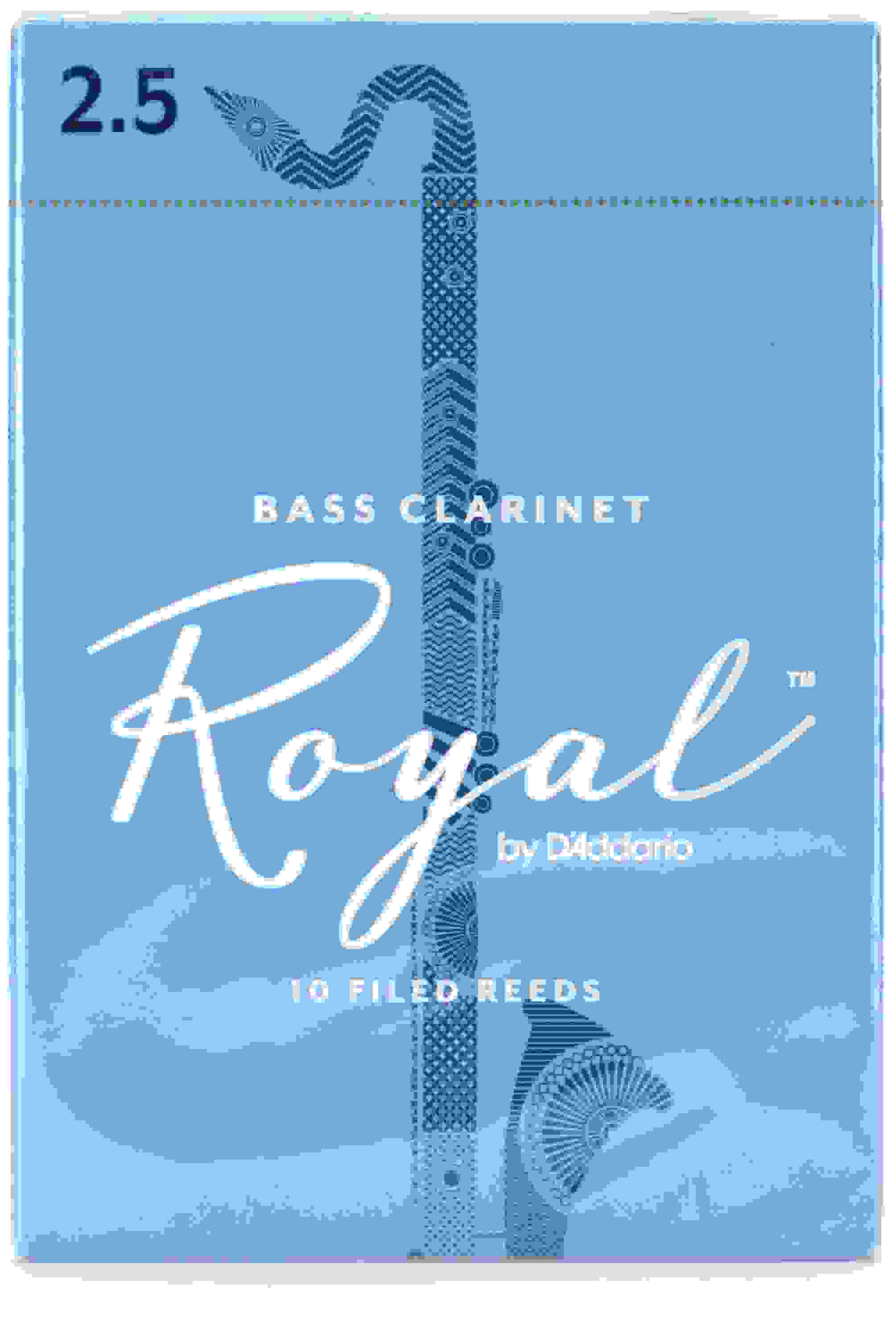 D'Addario Royal Bass Clarinet Reeds - 2.5 (10-pack) | Sweetwater
