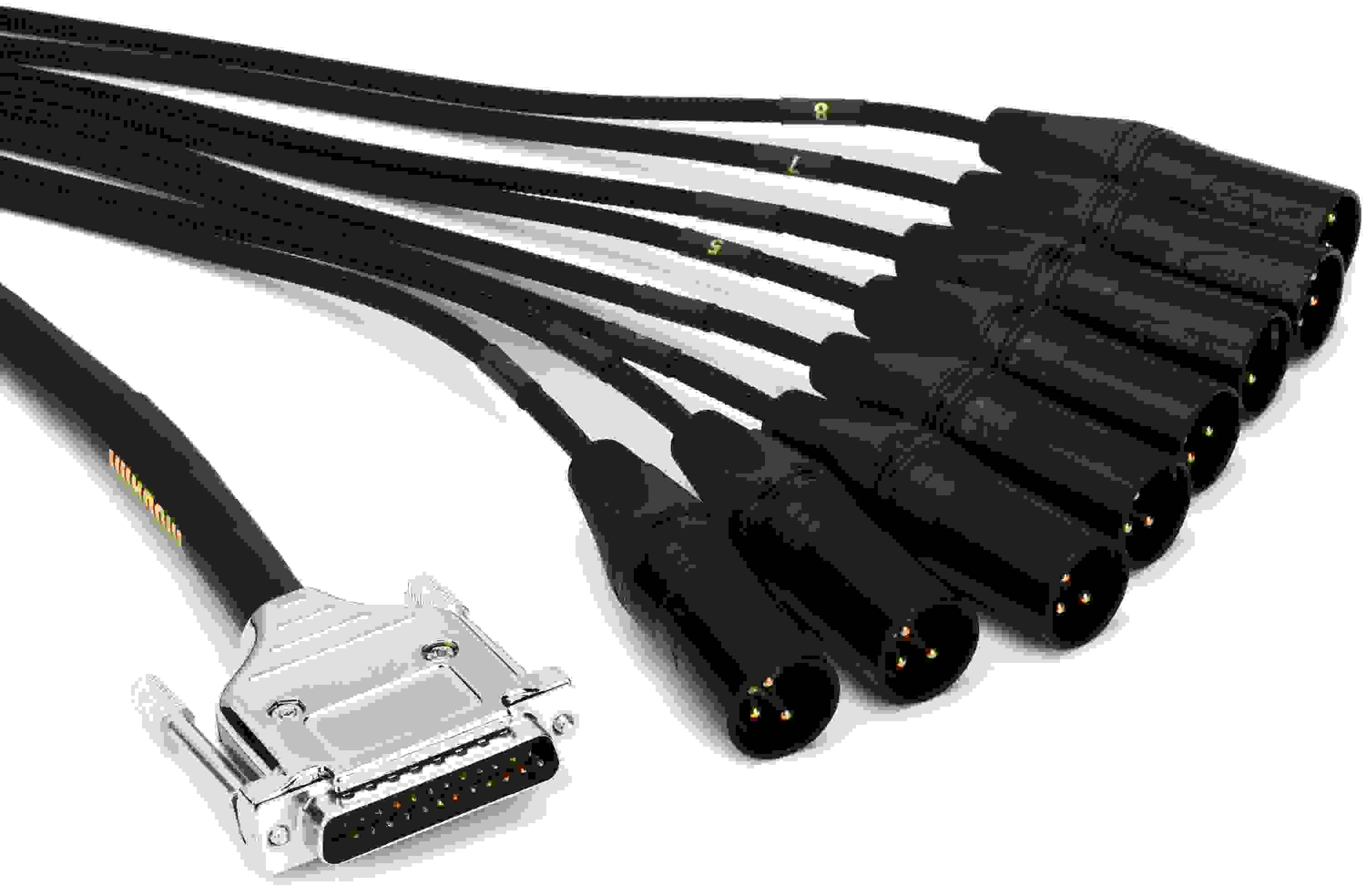 Mogami Gold DB25-XLRM 8-channel Analog Interface Cable - 25-foot ...