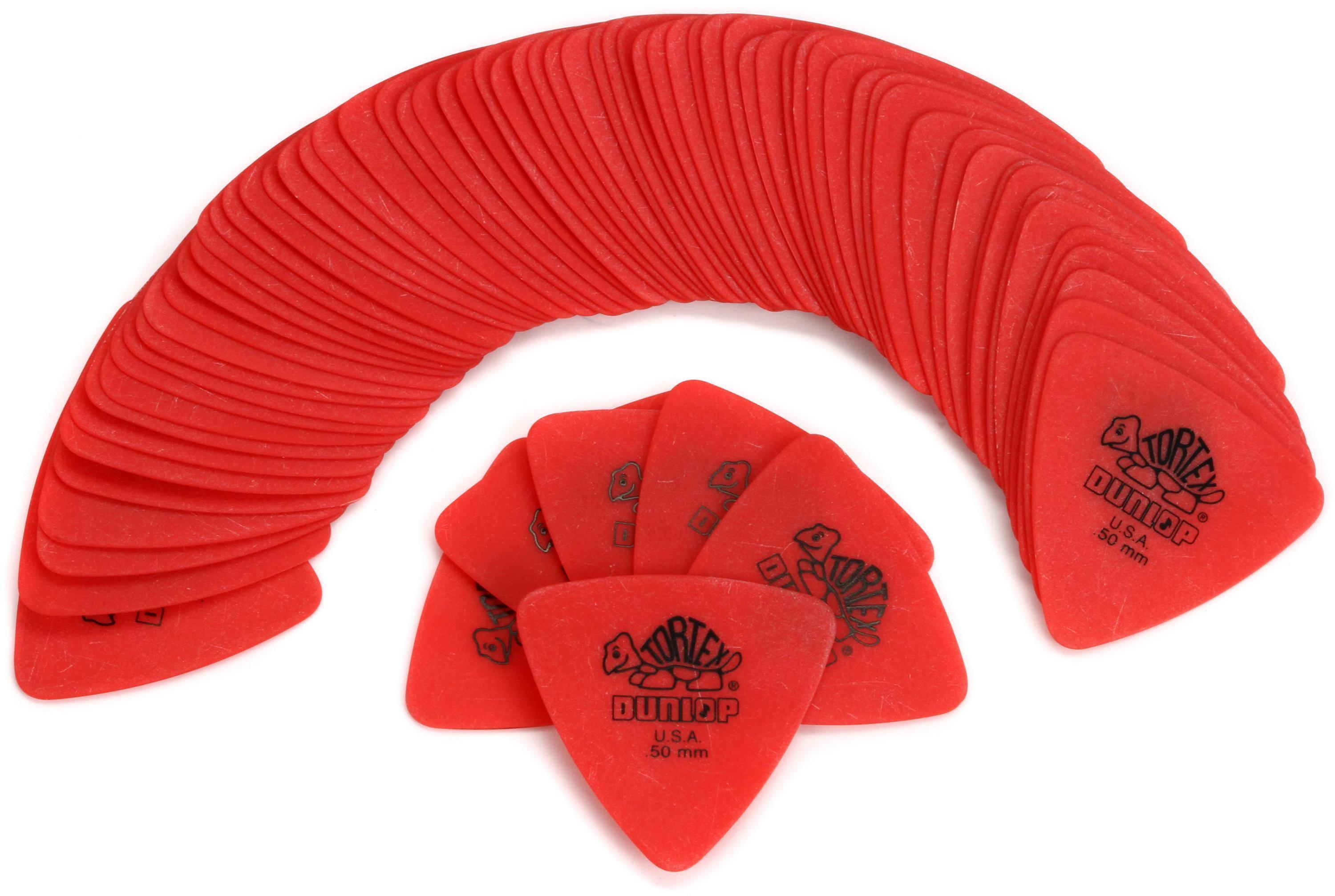 Dunlop Tortex Triangle Guitar Picks - .50mm Red (72-pack) | Sweetwater