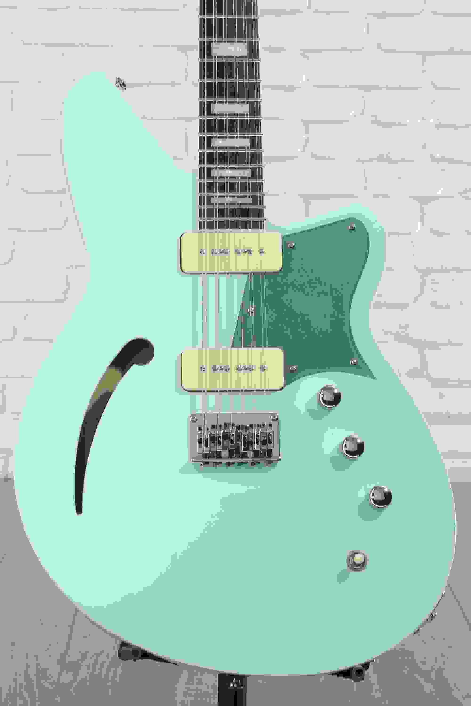 Reverend Airwave 12-String Semi-hollow Electric Guitar - Chronic Blue ...