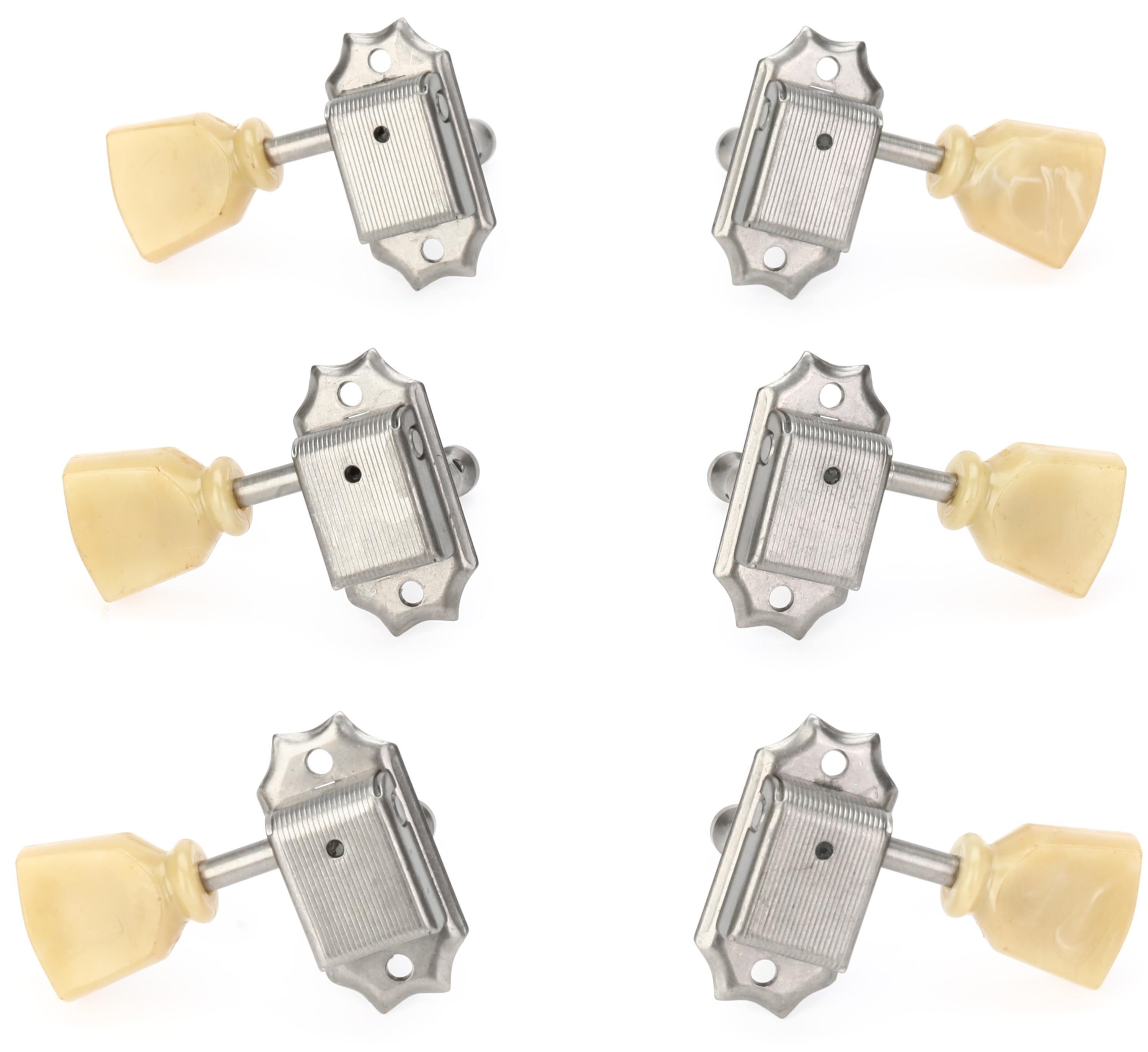 Gotoh SD90-SL Tuners - 3+3 Aged Nickel with Keystone Buttons | Sweetwater