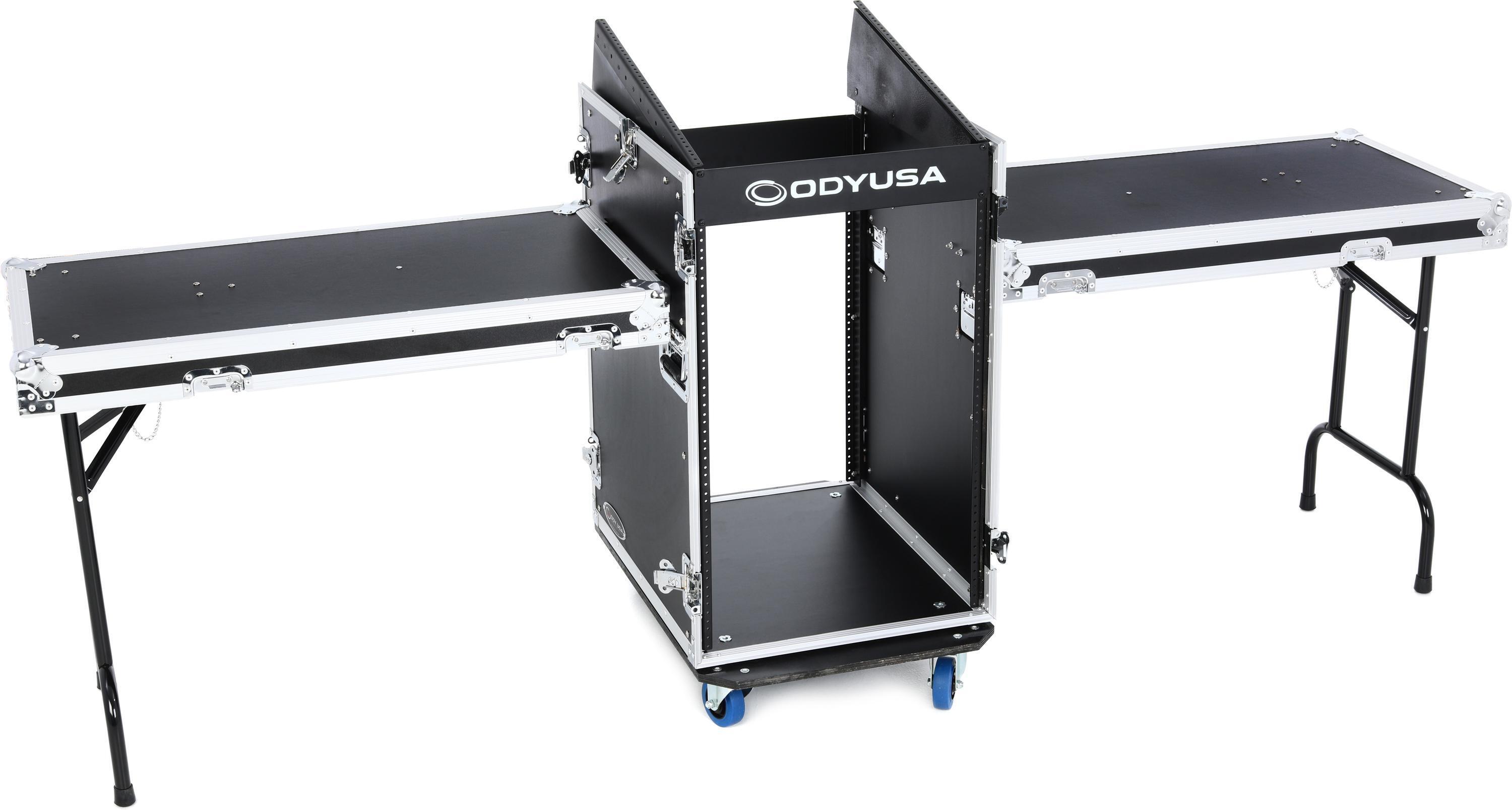 Odyssey FZ1316WDLXII 13U Top / 16U Front Pro Combo Rack Case with Two ...