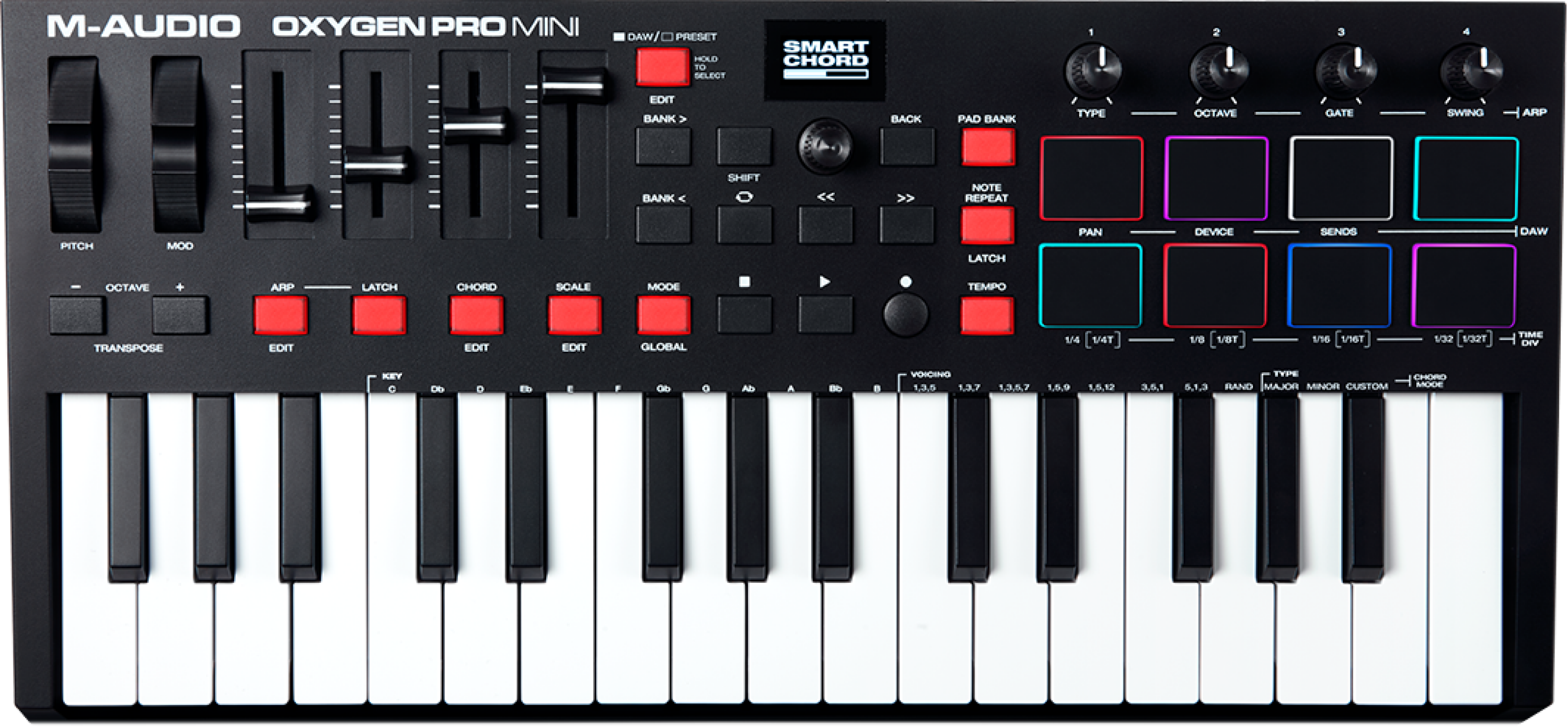 M-Audio Oxygen Pro Mini 32-Mini-Key Keyboard Controller | Sweetwater