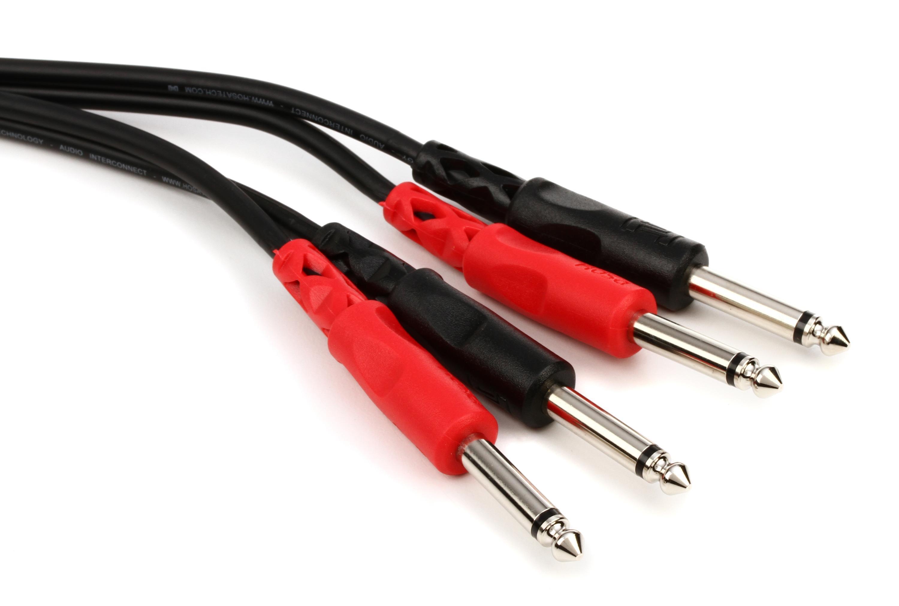 Hosa CPP-204 Stereo Interconnect Cable - Dual 1/4-inch TS Male to Same ...