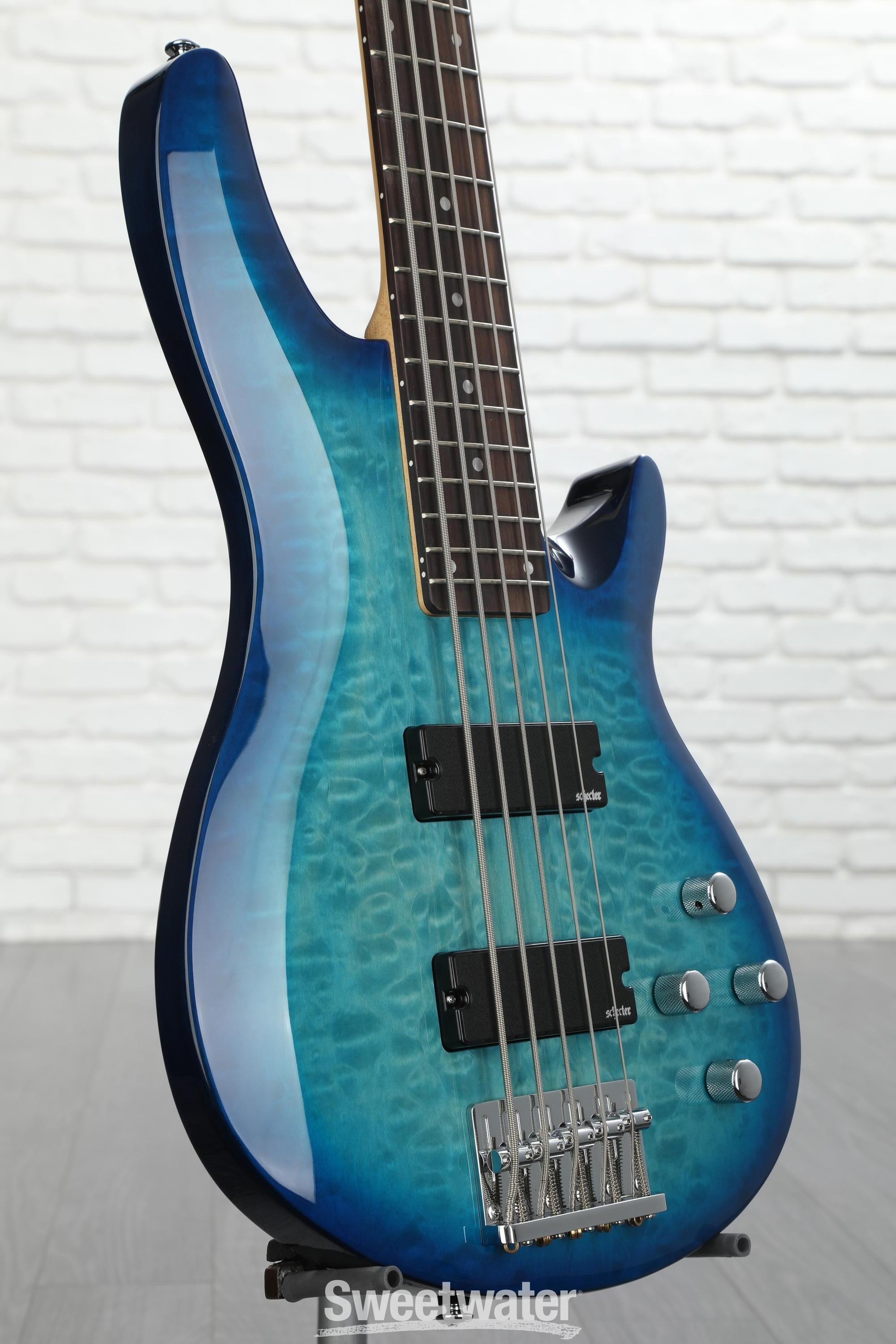 Schecter C-5 Plus 5-string Bass Guitar - Ocean Blue Burst | Sweetwater